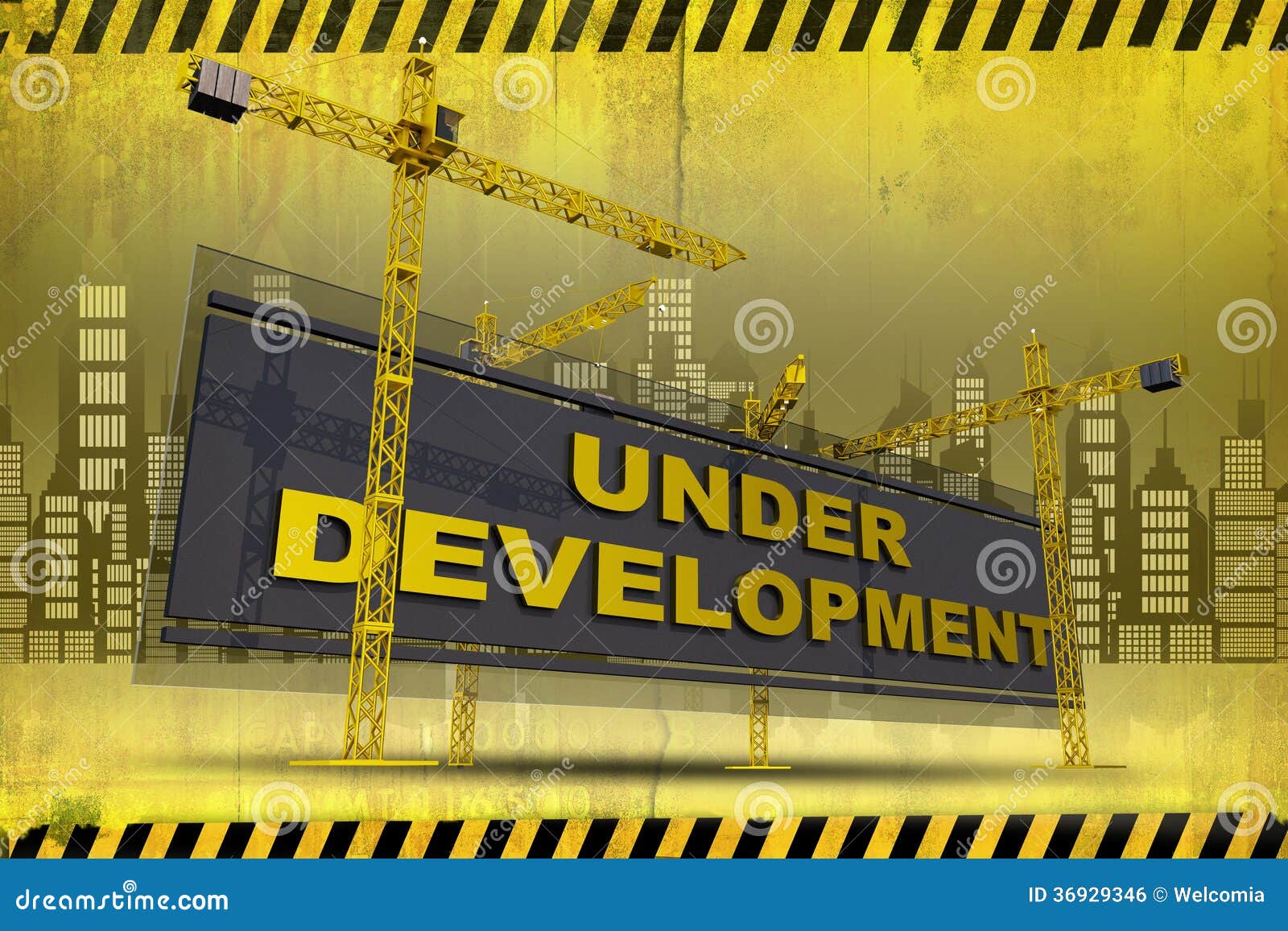 Under Development Concept stock illustration. Illustration of modern ...