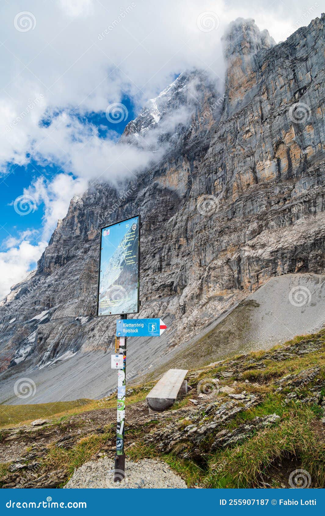Eiger Norh Face Peak Alps Mountain At Grindelwald Switzerland And ...
