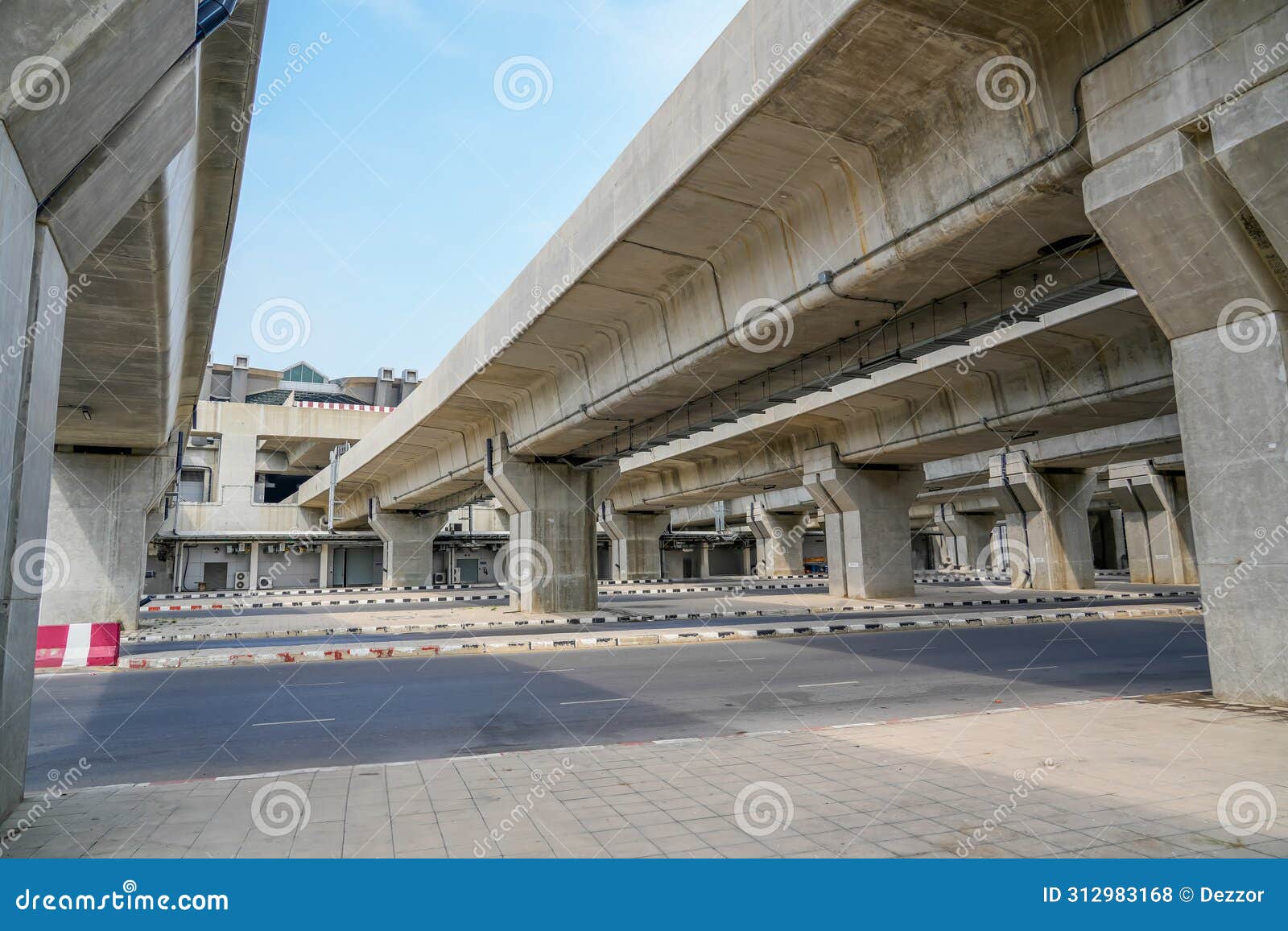 Under the Expressway Rail Road of the Bridge Stock Photo - Image of ...