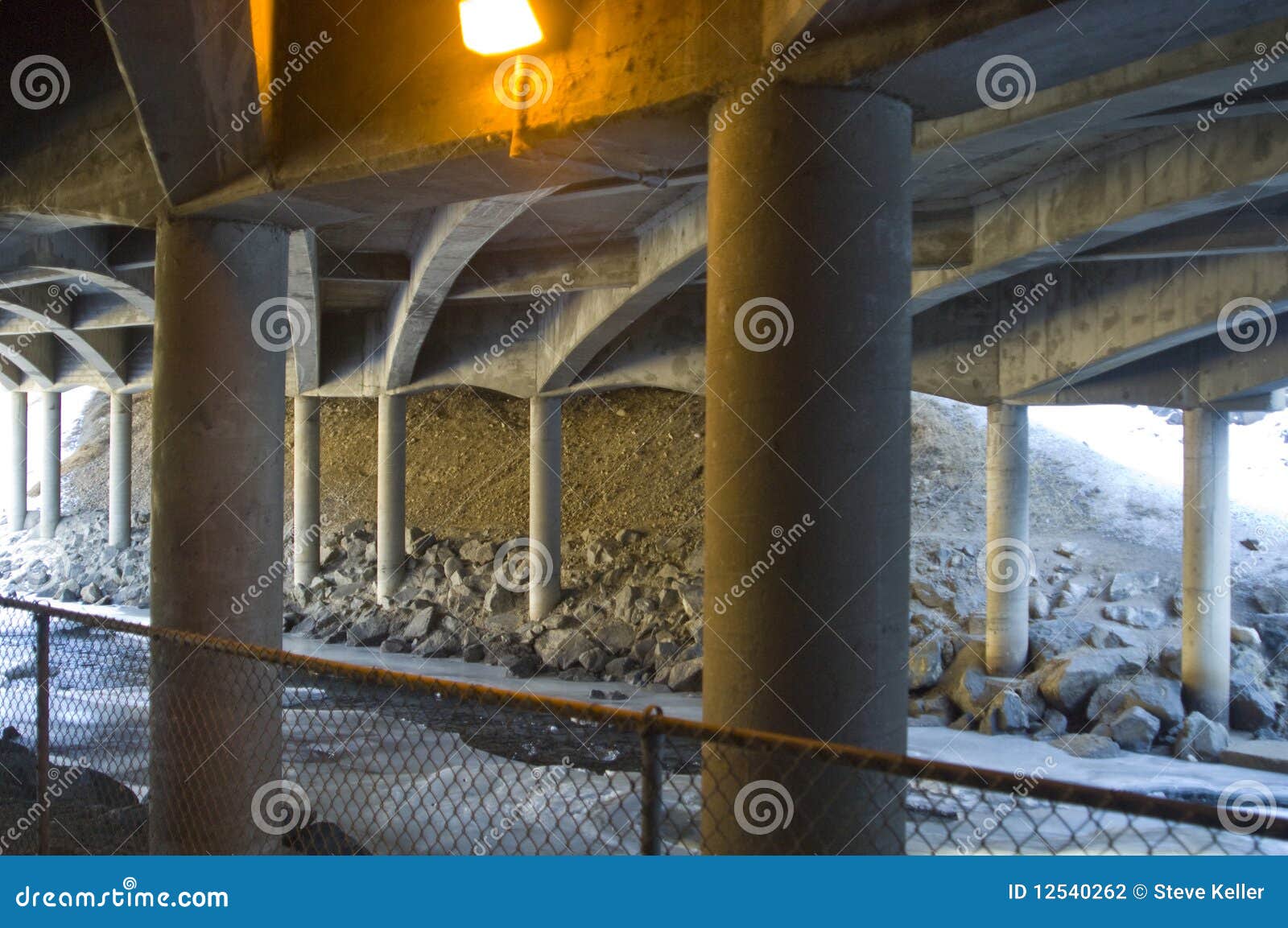 Under the freeway stock photo. Image of freeway, column - 12540262