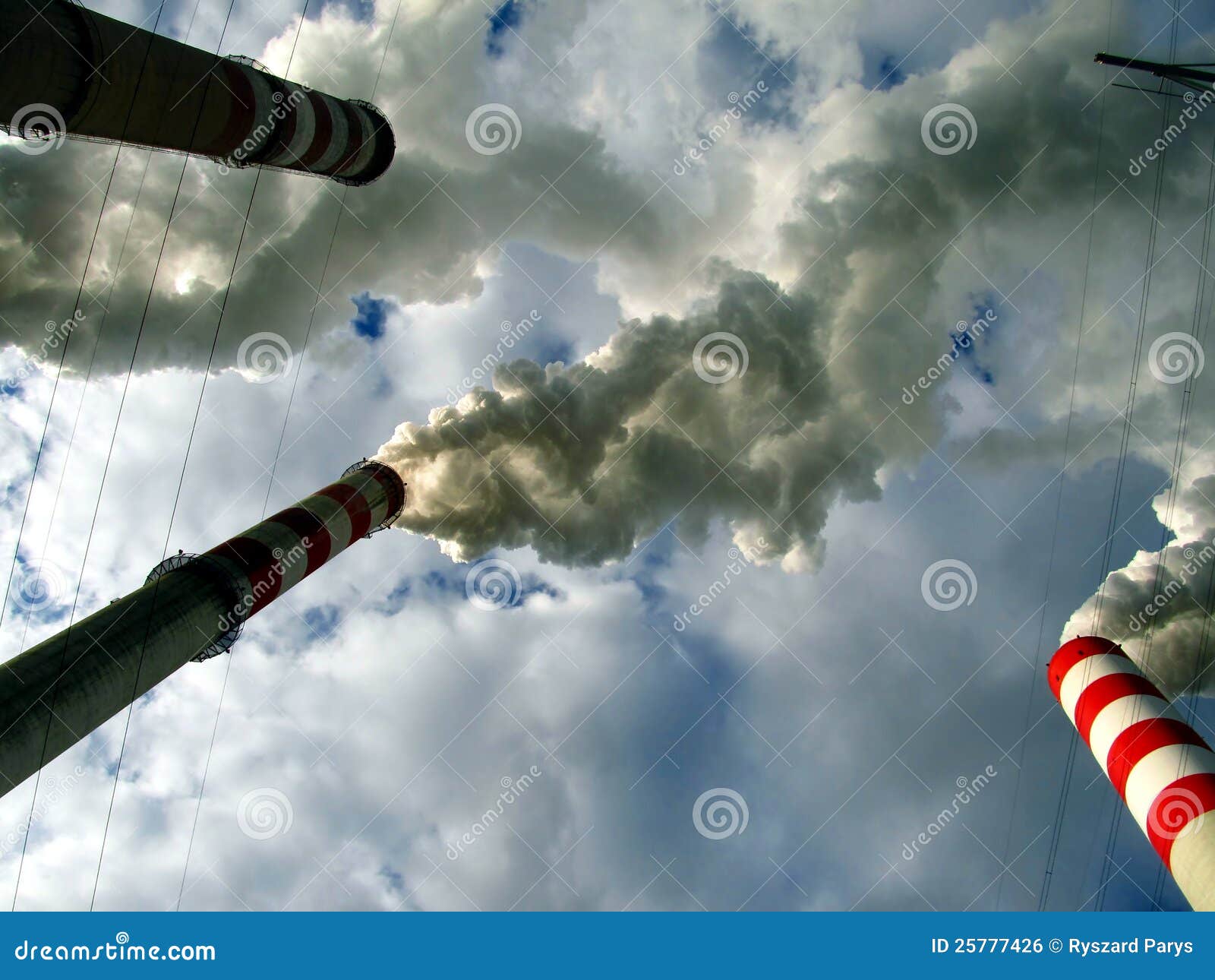 Under Fuming (smoke) Chimney Stock Photo - Image of energetics ...