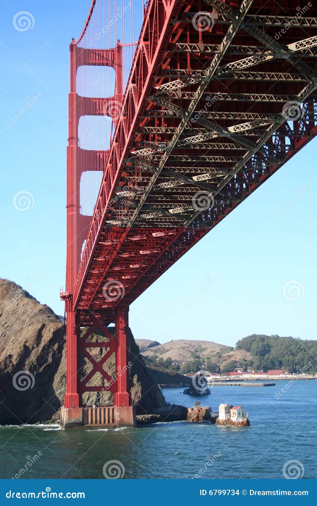 Under the Golden Gate Bridge Stock Photo - Image of water, pacific: 6799734