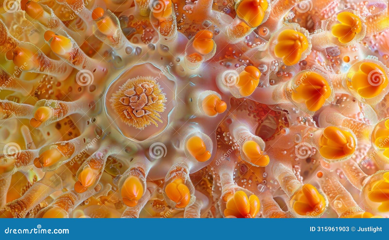 Under High Magnification the Internal Structure of a Pollen Grain Can ...