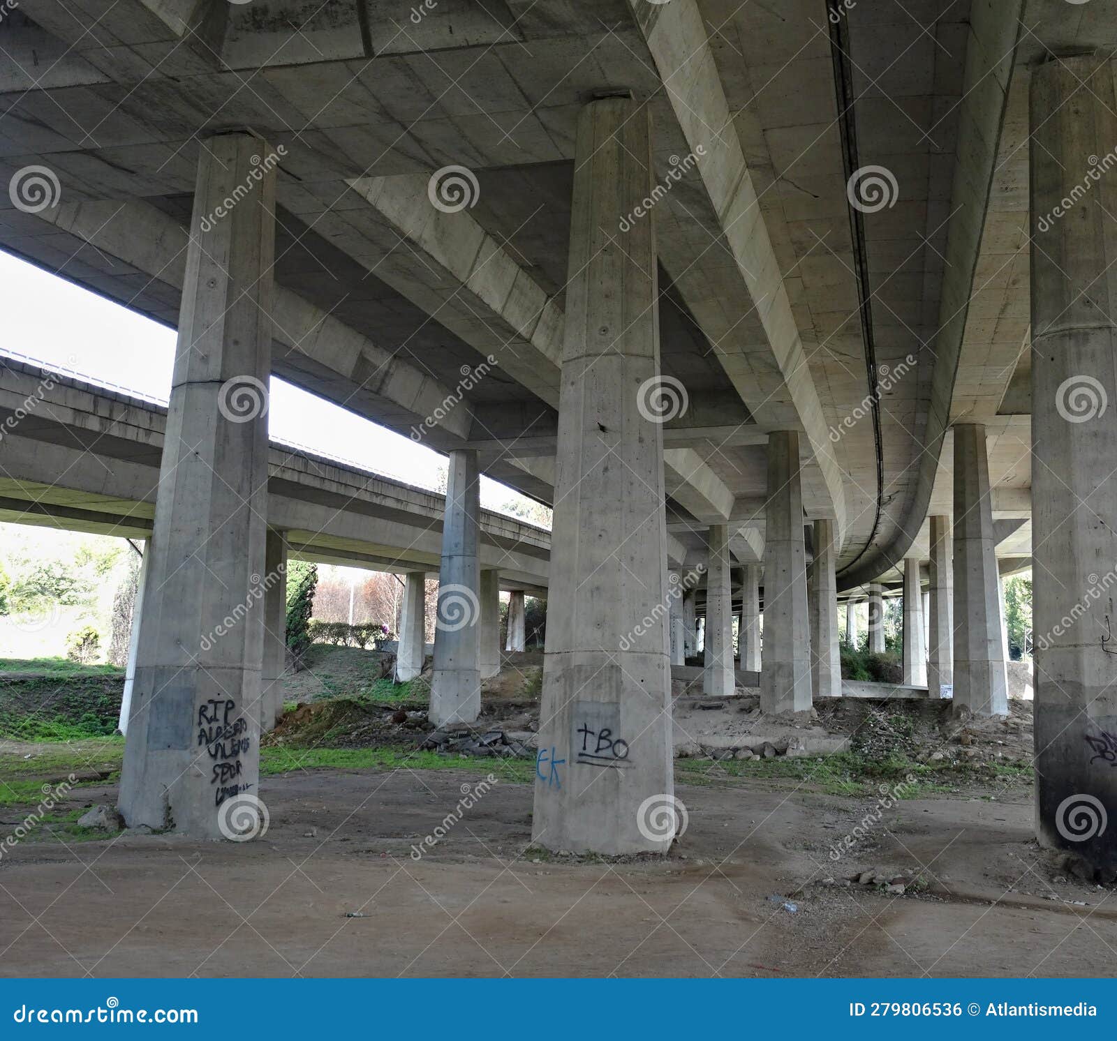 Under a highway bridge stock photo. Image of bridge - 279806536