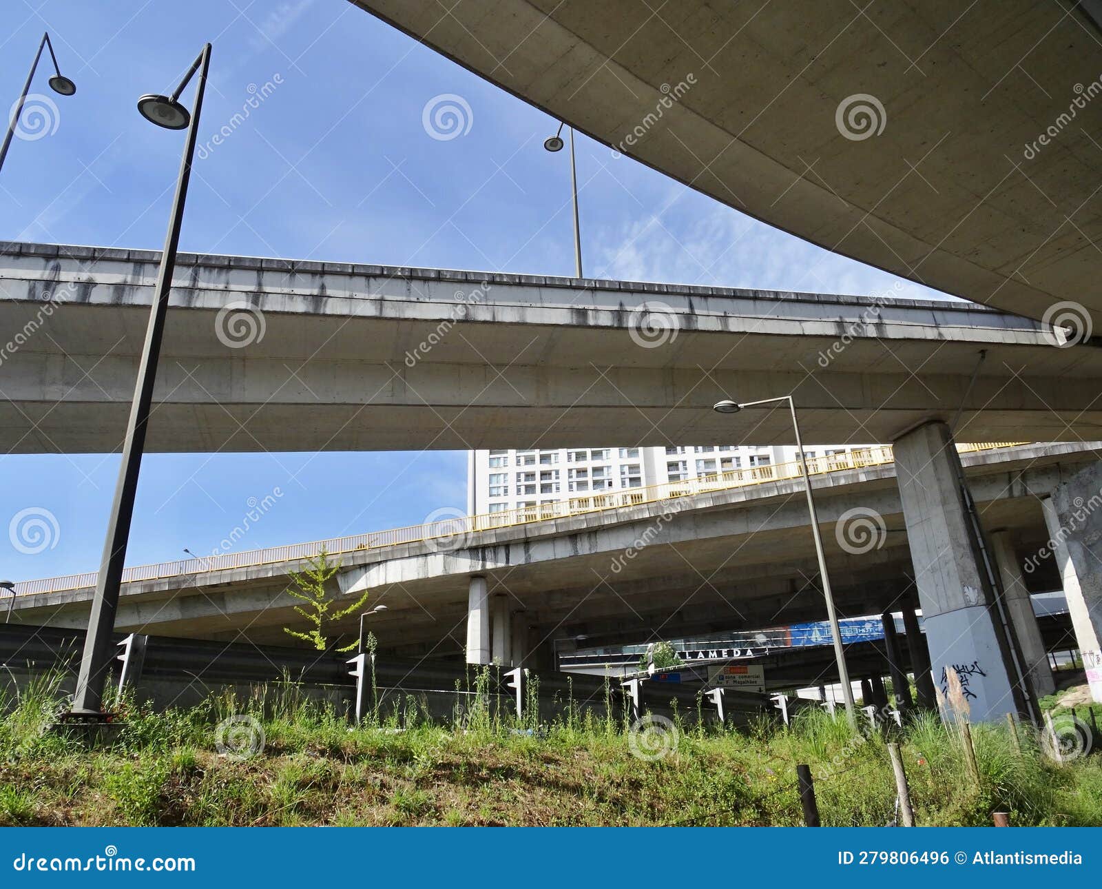 Under a highway bridge stock photo. Image of bridge - 279806496
