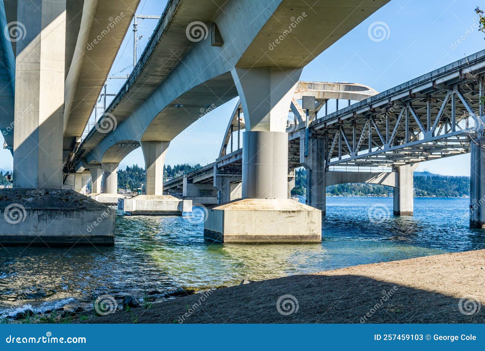 Under Highway Bridges 7 stock image. Image of highway - 257459103