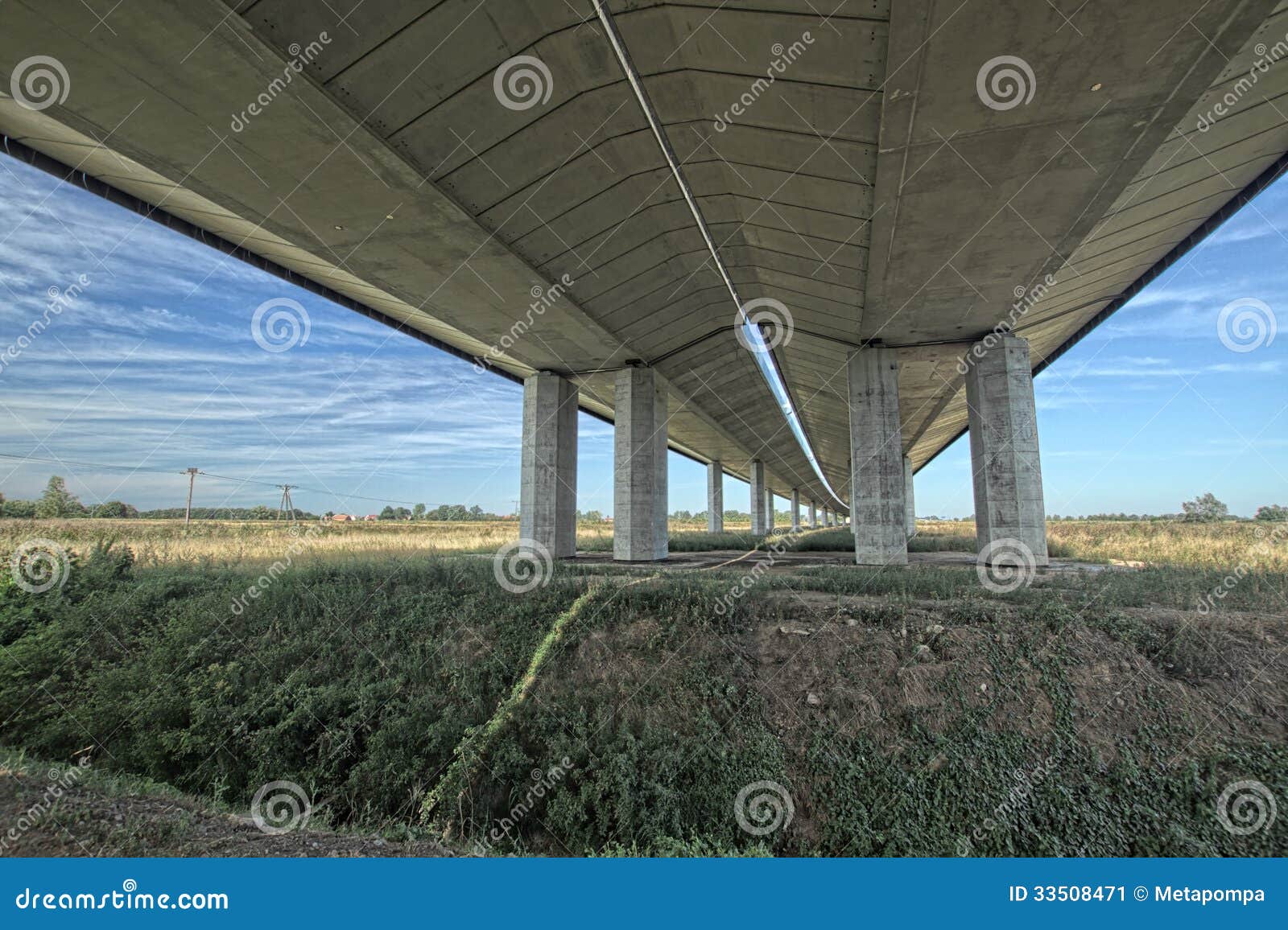 Under a higway stock image. Image of pole, lines, travel - 33508471