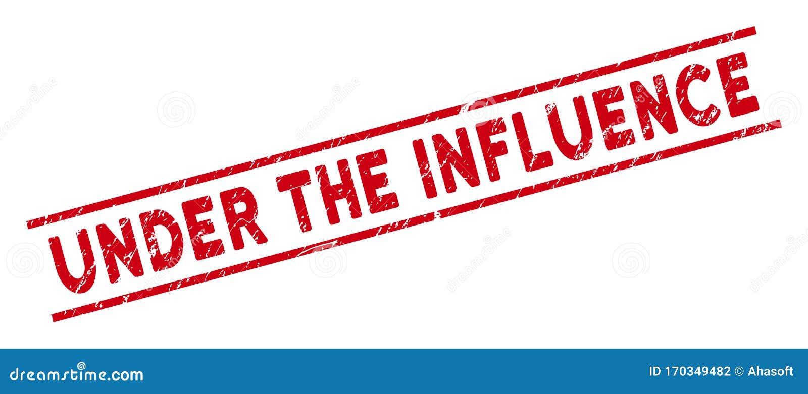 Grunge Under the Influence Seal with Caption and Lines Stock Vector ...