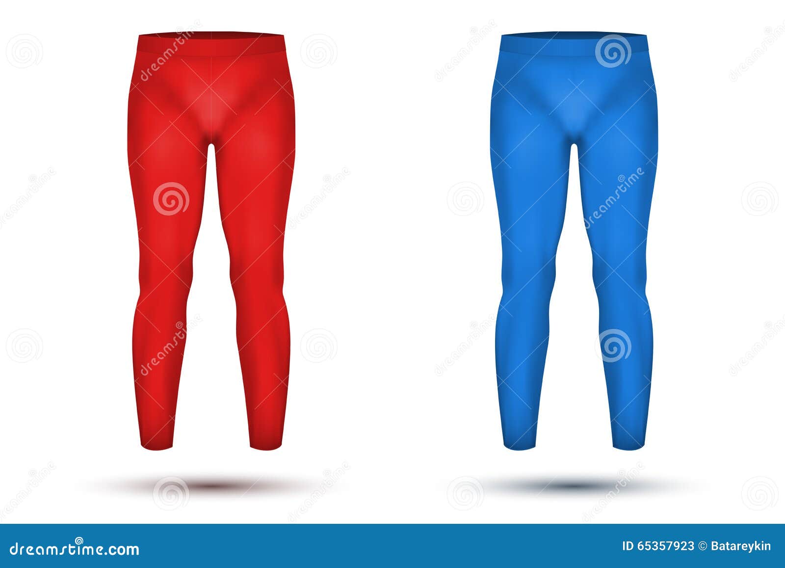 Under Layer Compression Pants of Thermo Fabric Stock Illustration ...