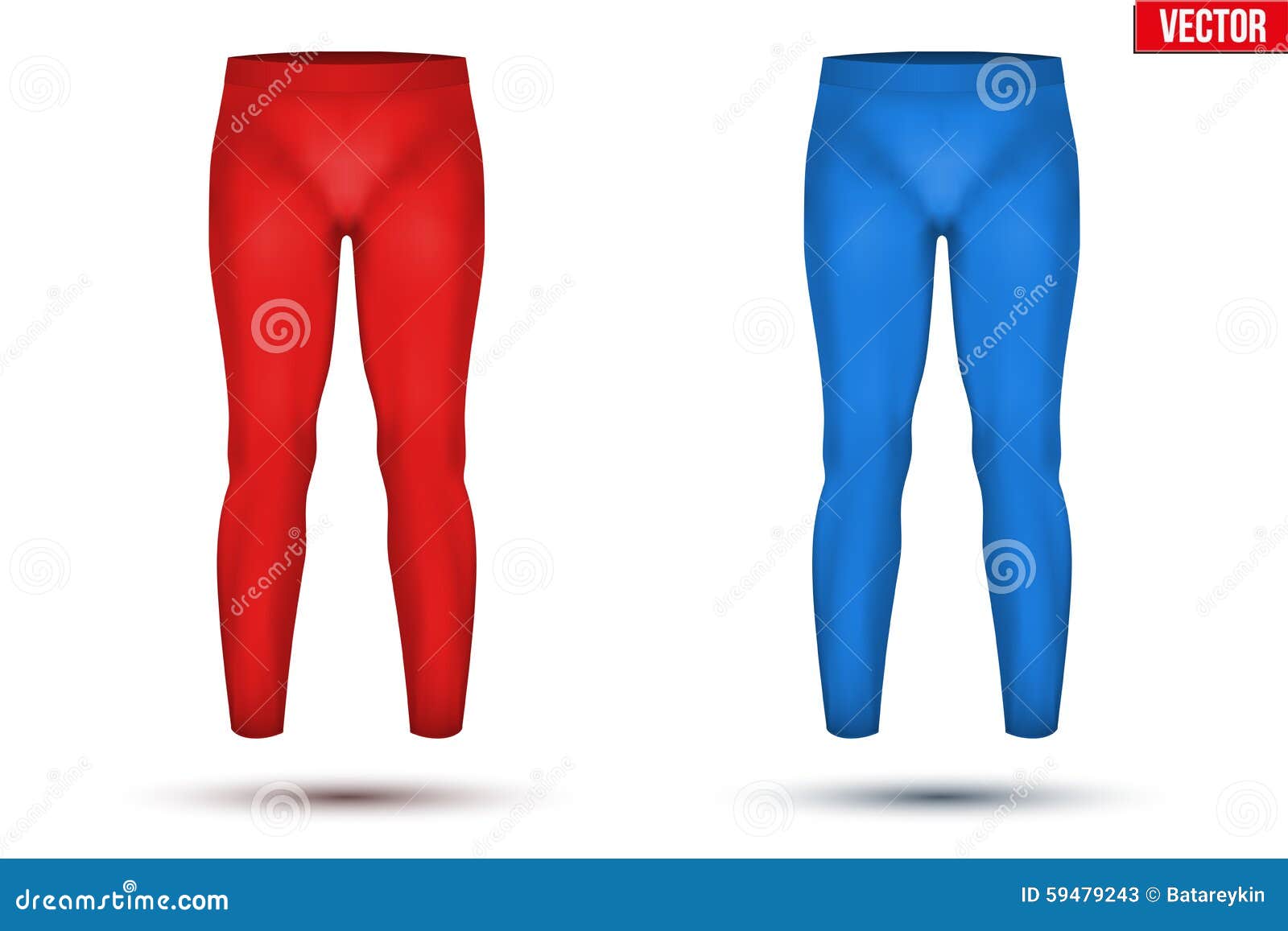 Under Layer Compression Pants of Thermo Fabric Stock Vector ...
