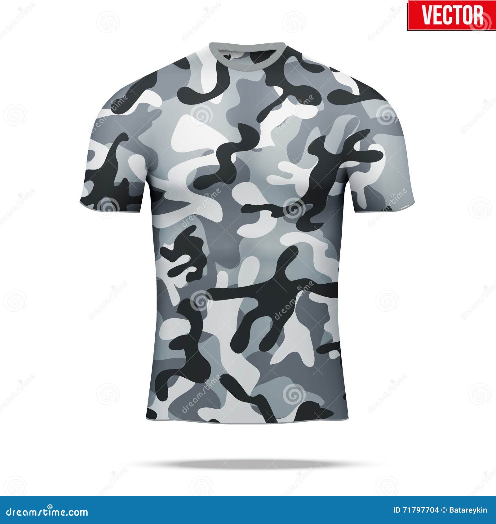 Compression Shirt Mock Ups Illustration Vector | CartoonDealer.com ...