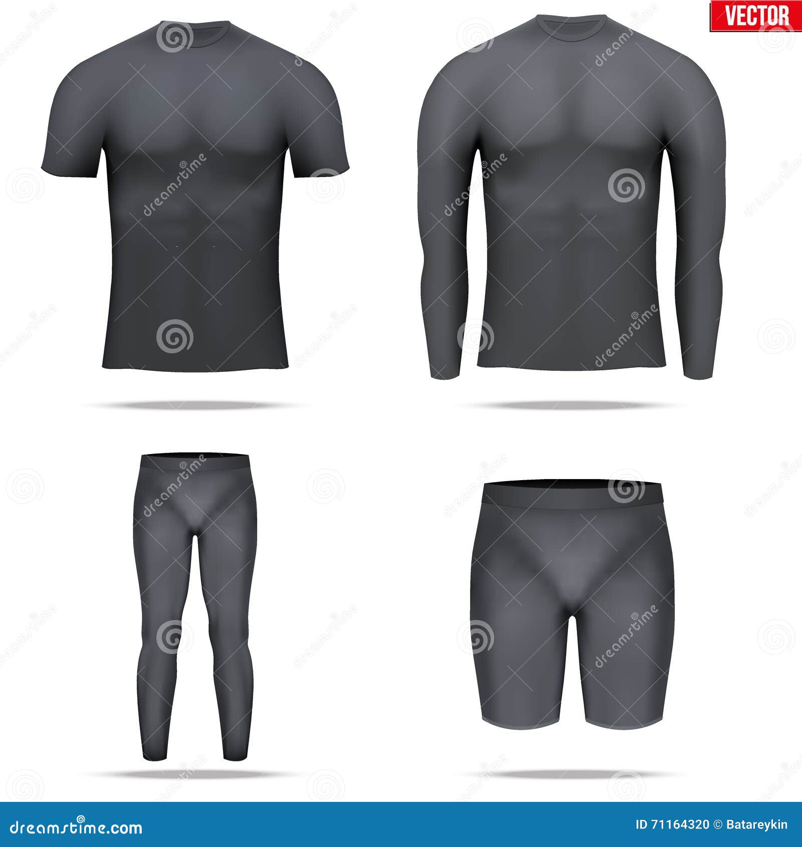 Under Layer Compression Shirt with Long Sleeve of Thermo Fabric Stock ...