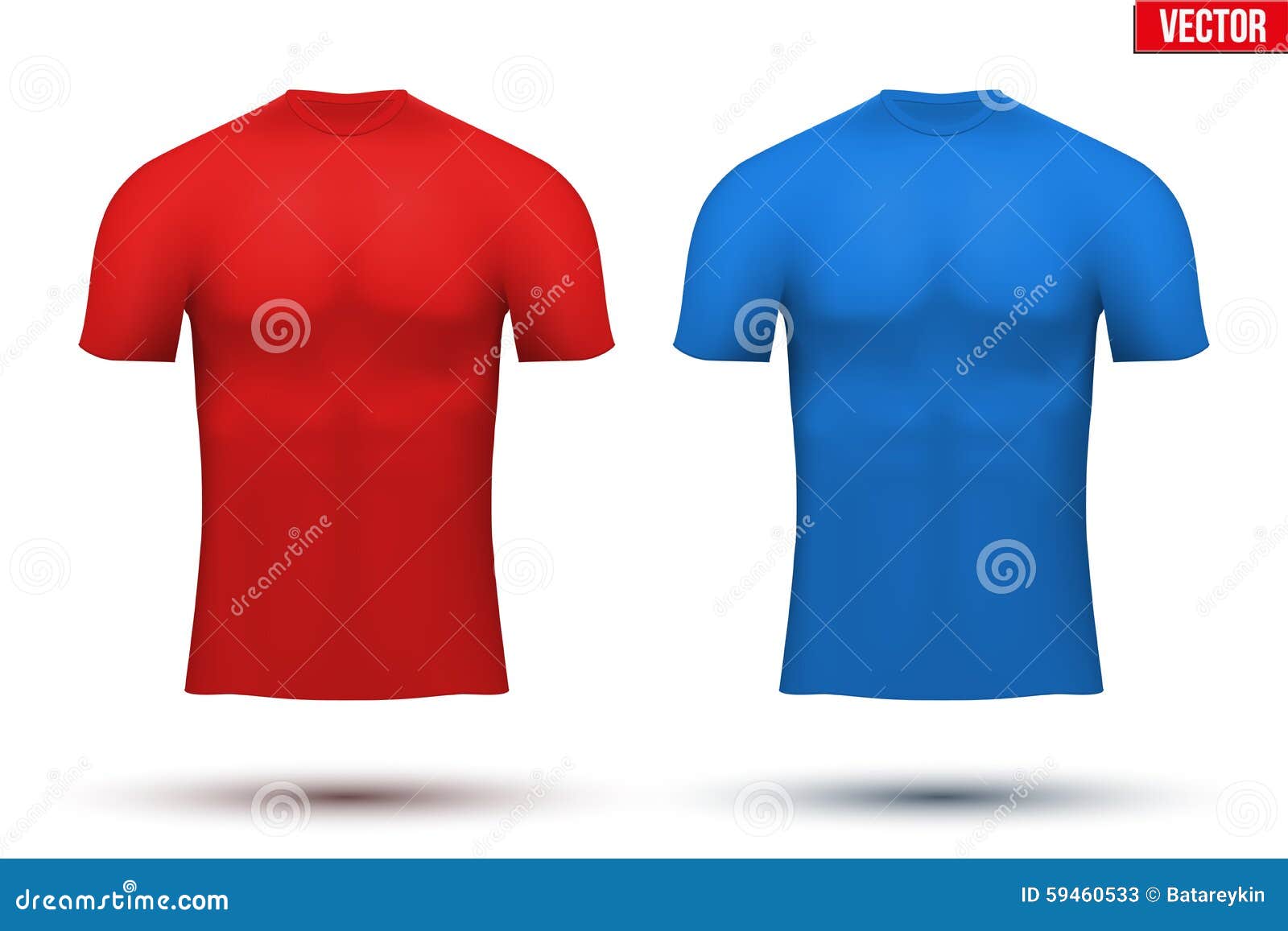 Compression Shirt Mock Ups Illustration Vector | CartoonDealer.com ...