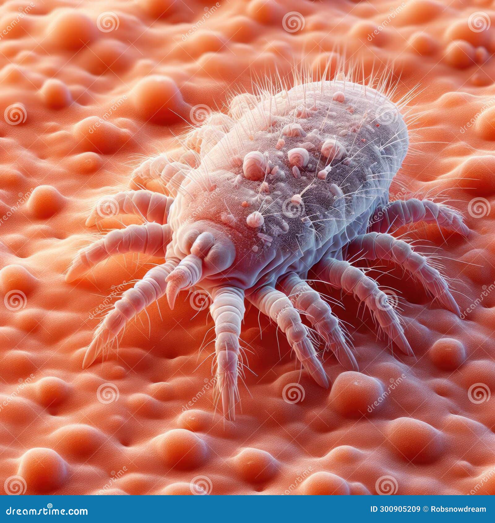 Microscopic Parasites Seen Under Electronic Microscope Stock Photo ...