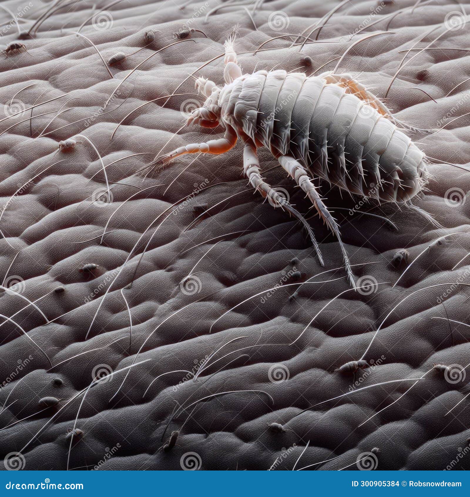 Microscopic Parasites Seen Under Electronic Microscope Stock ...