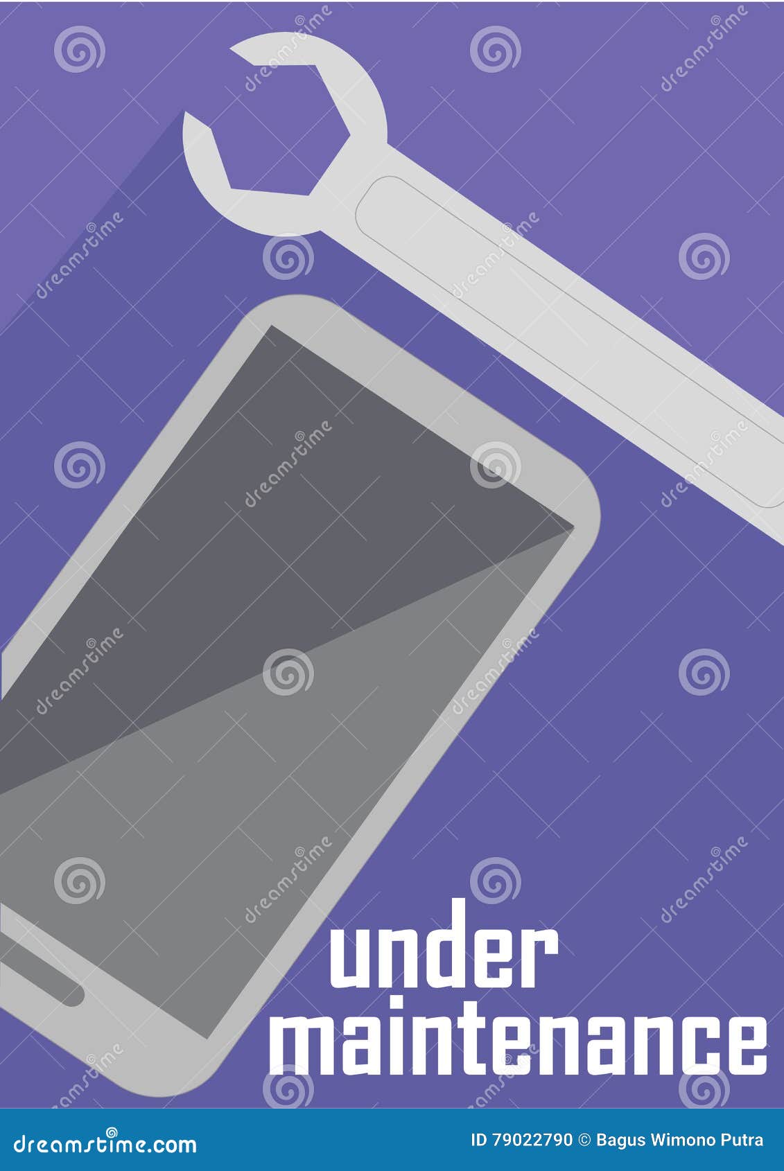 Under Maintenance Illustration Stock Illustration - Illustration of ...