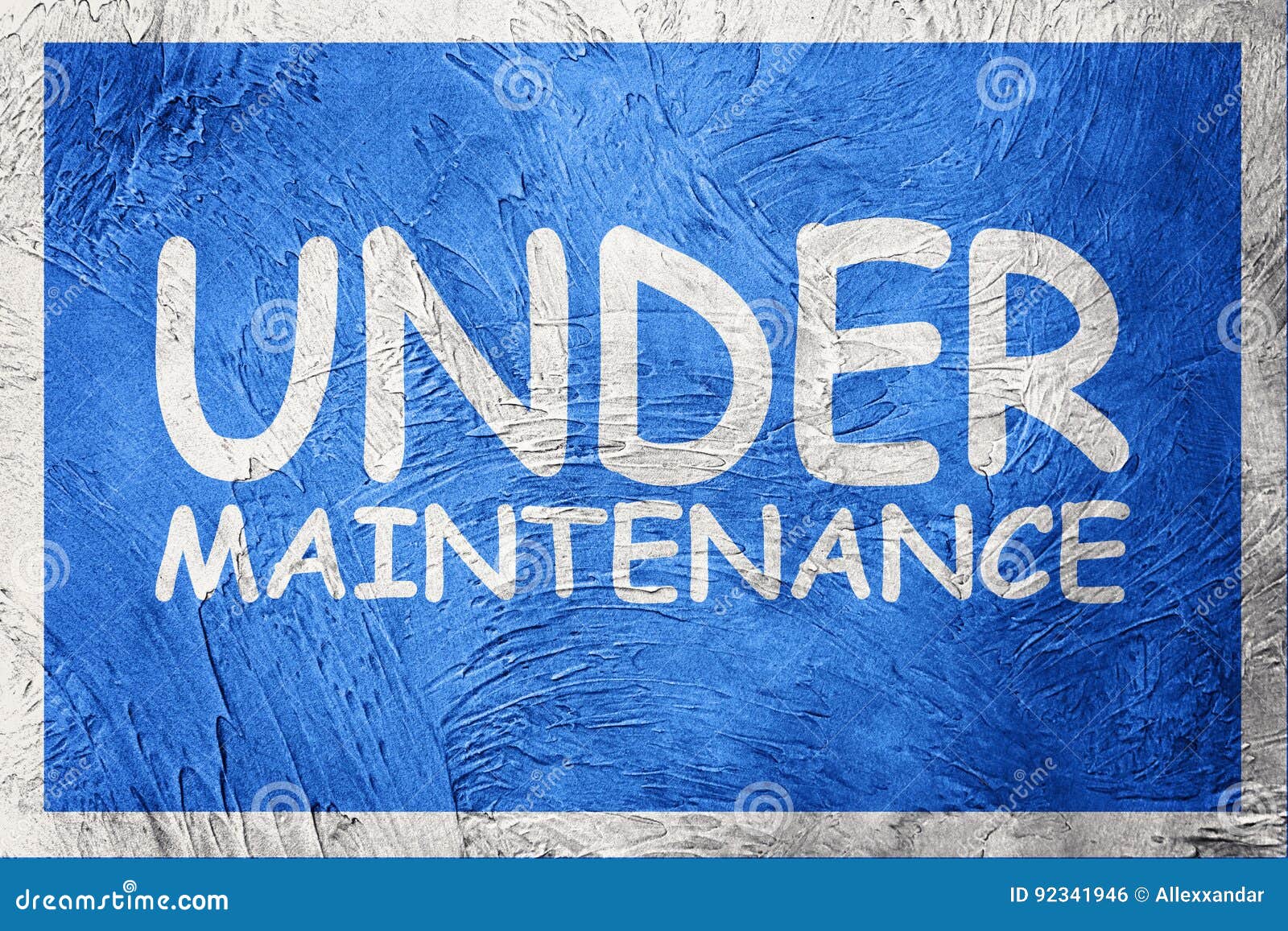 Under Maintenance Sign. Retro Style Stock Photo - Image of industry ...