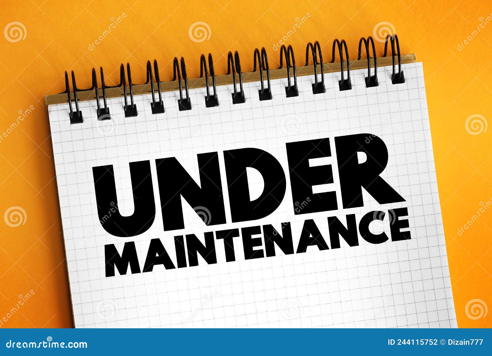 Maintenance Text On Blackboard With Cloud Symbol Royalty-Free Stock ...