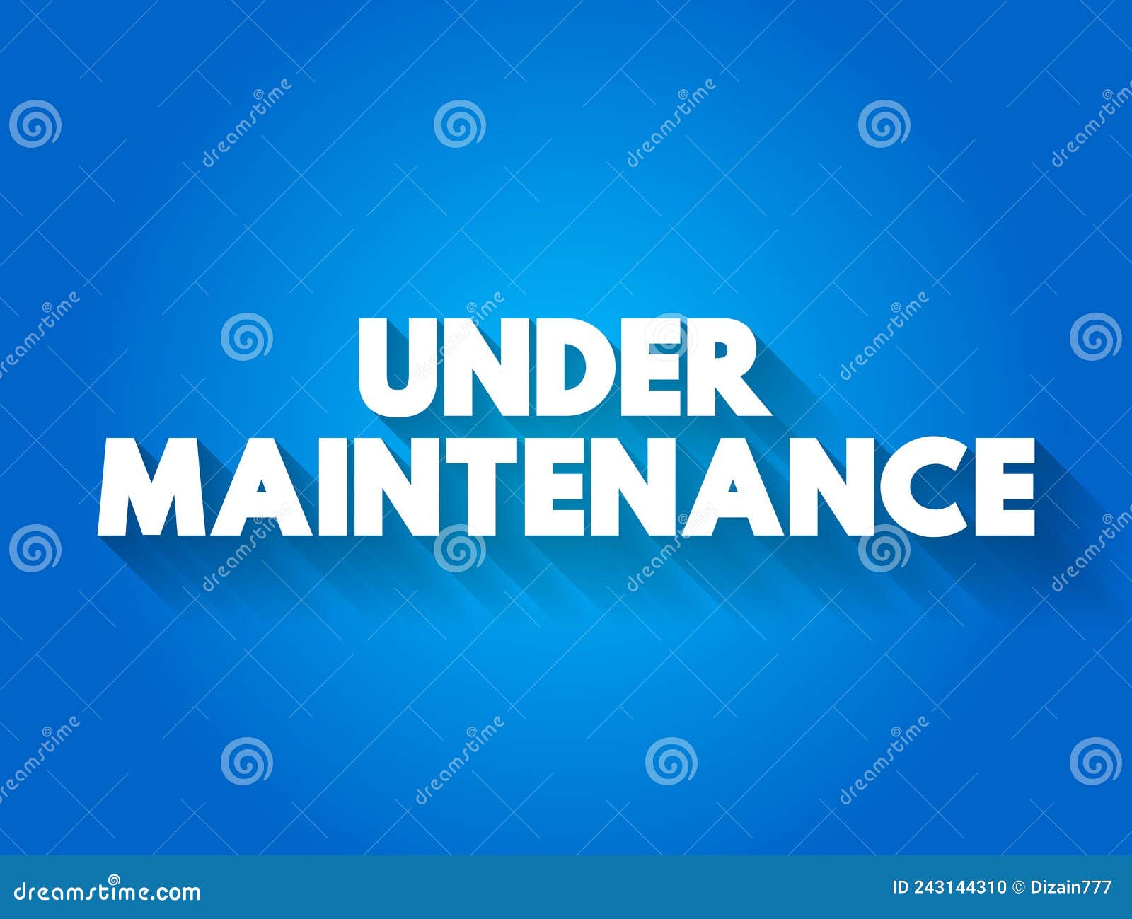 Under Maintenance Text Quote, Concept Background Stock Illustration ...
