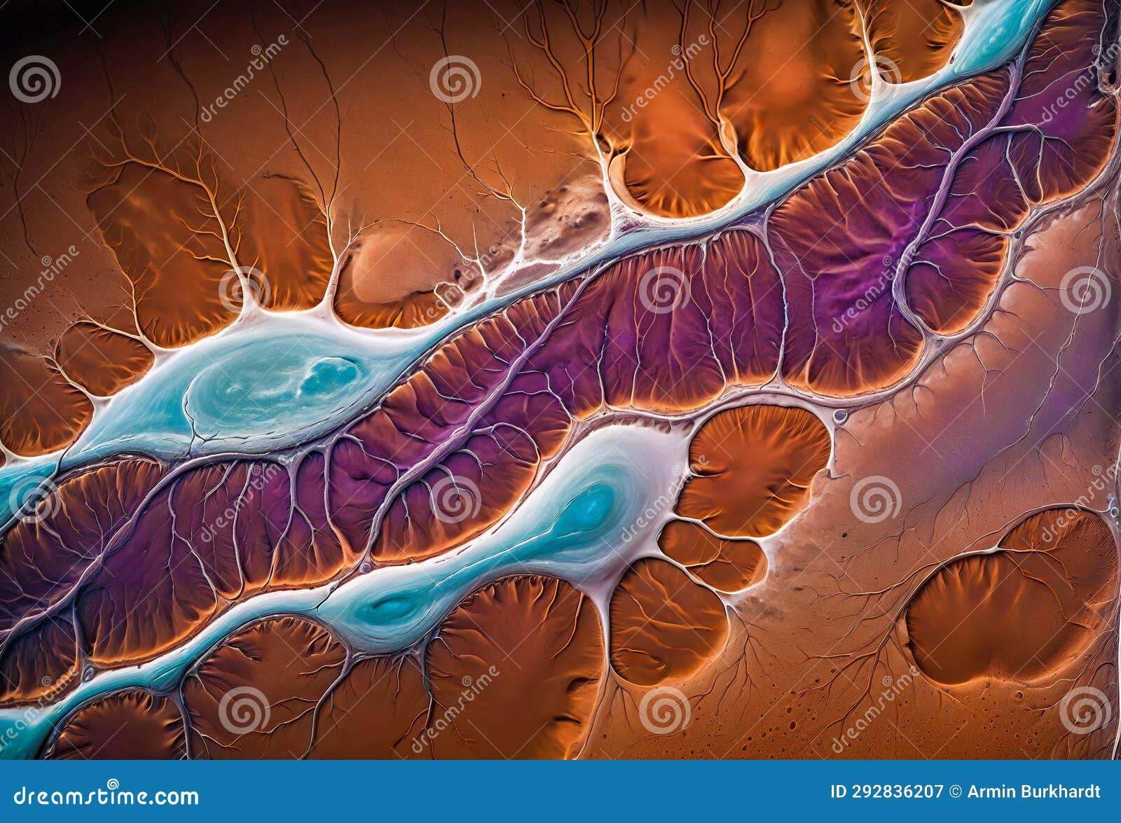 Under the Microscope- Cell Structures Stock Illustration - Illustration ...