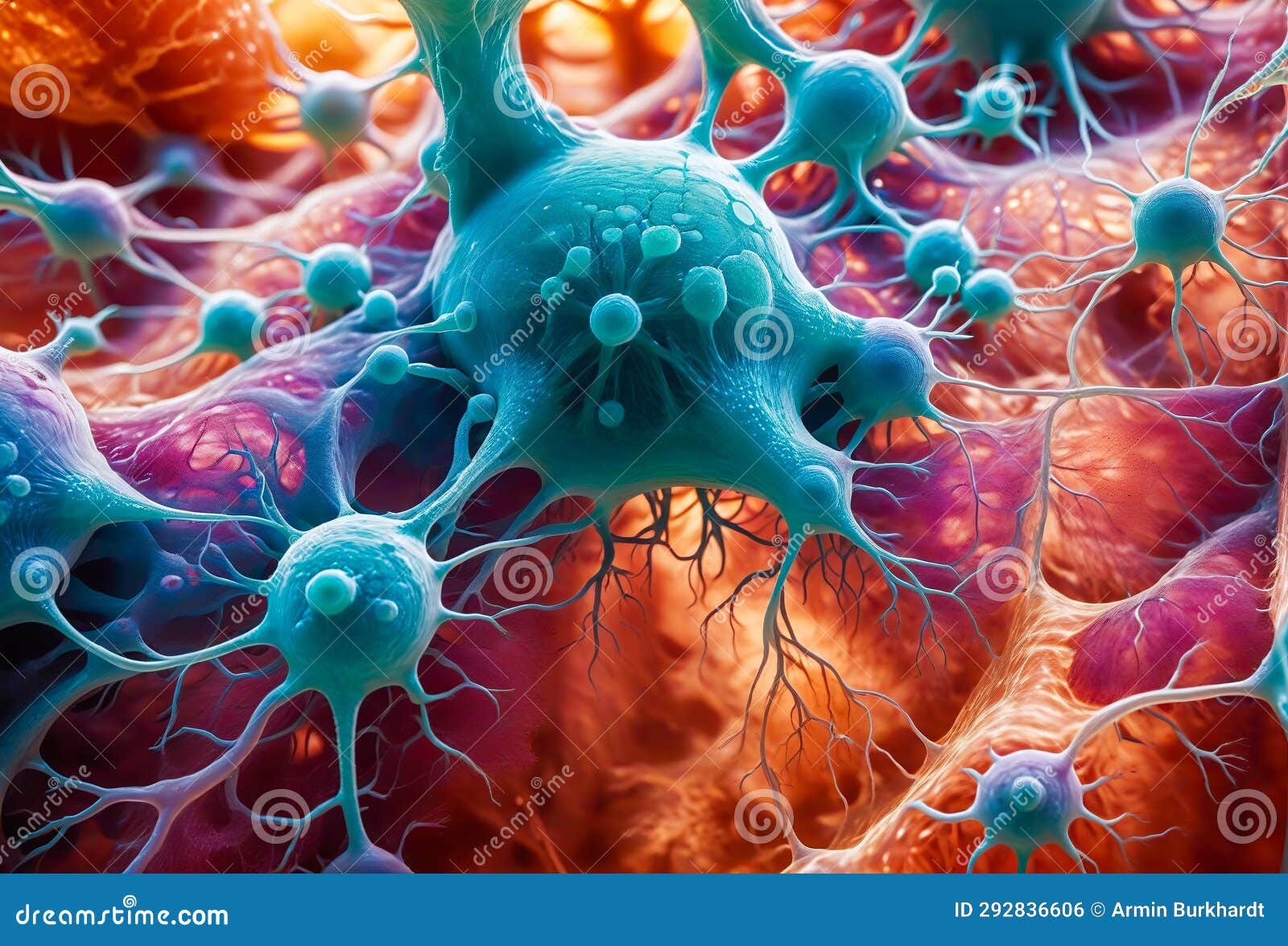 Under The Microscope Cell Structures Stock Illustration Illustration Of Processes Membranes