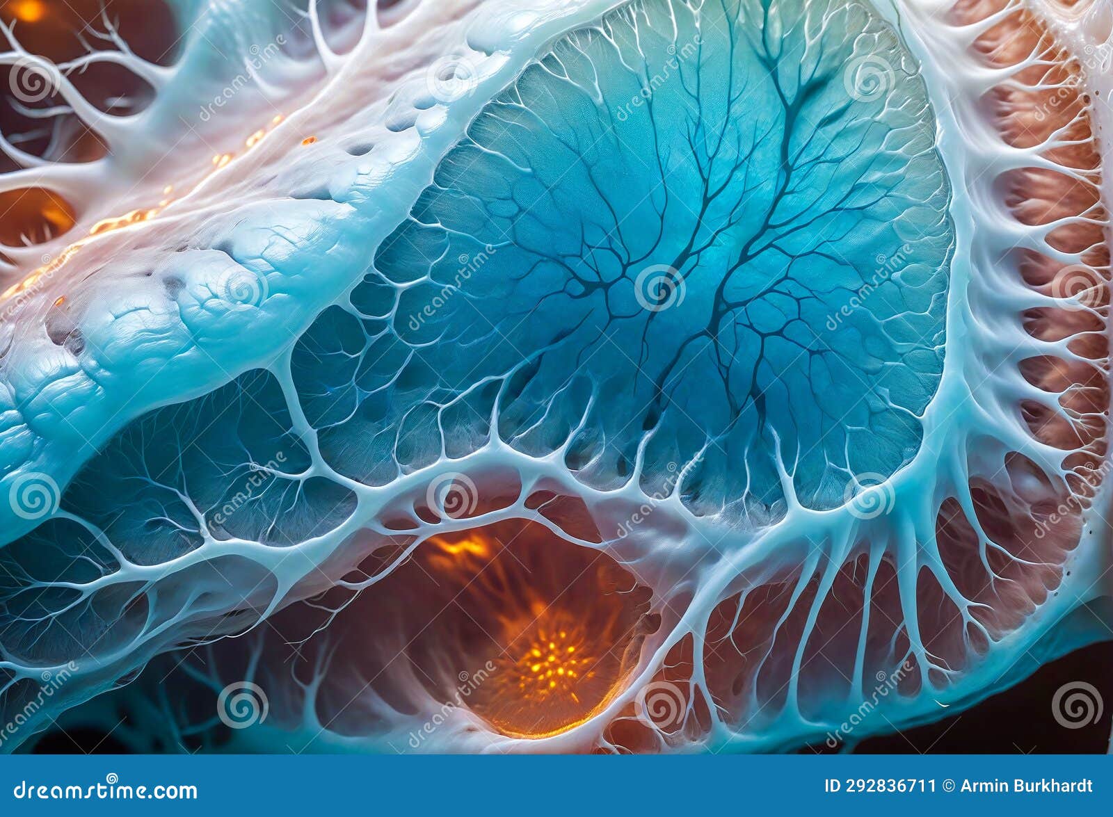 Under the Microscope- Cell Structures Stock Illustration - Illustration ...