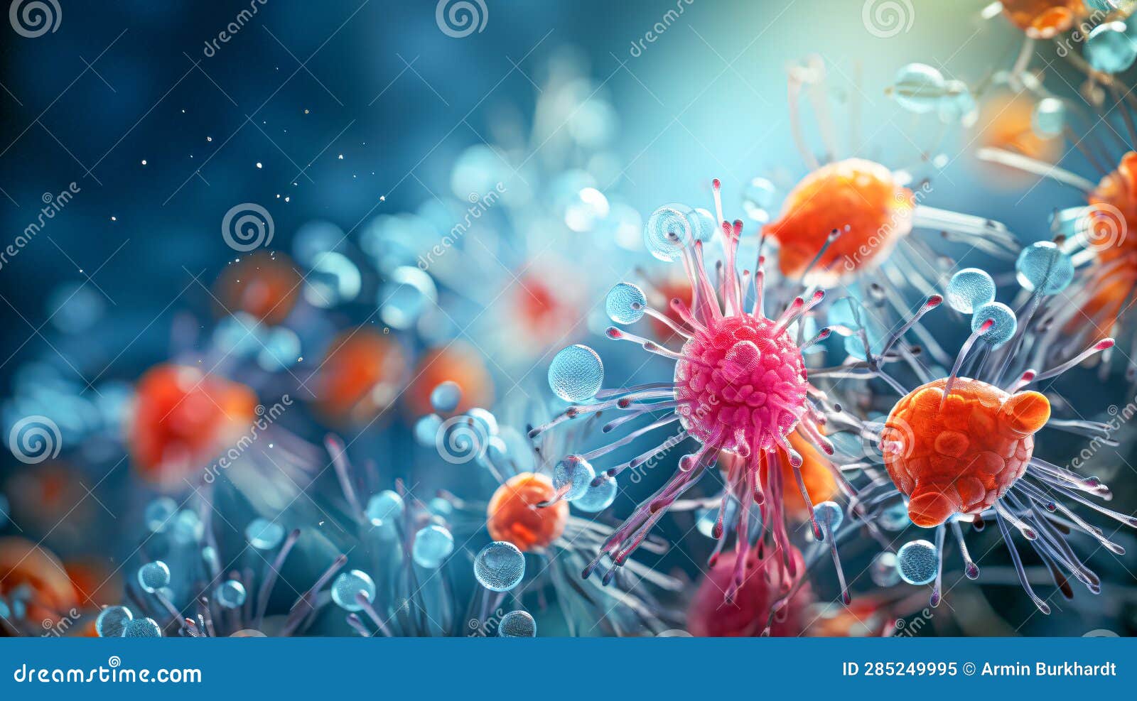 Under the Microscope- Bacteria and Probiotics Stock Illustration ...