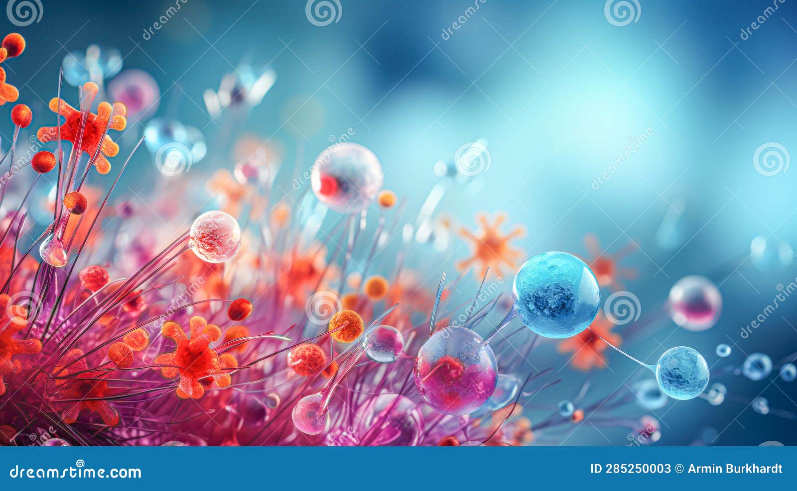 Under the Microscope- Bacteria and Probiotics Stock Illustration ...