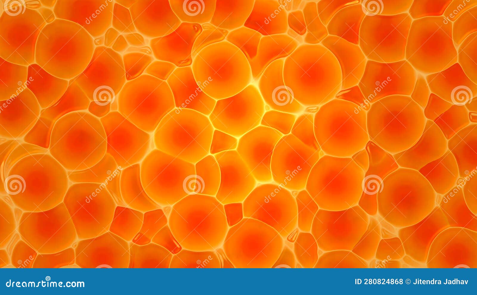 A Microscope View of Blood Cells or Bacteria 3d Illustration Stock ...