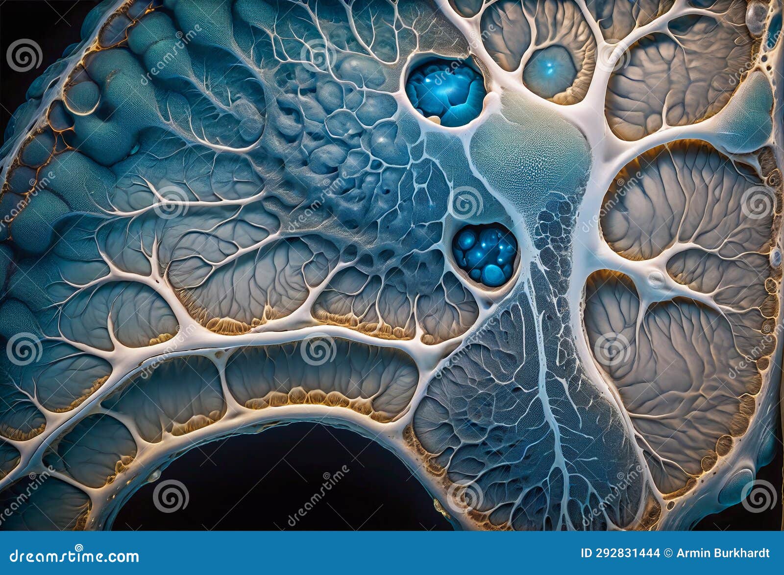 Under the Microscope- Cell Structures Stock Illustration - Illustration ...