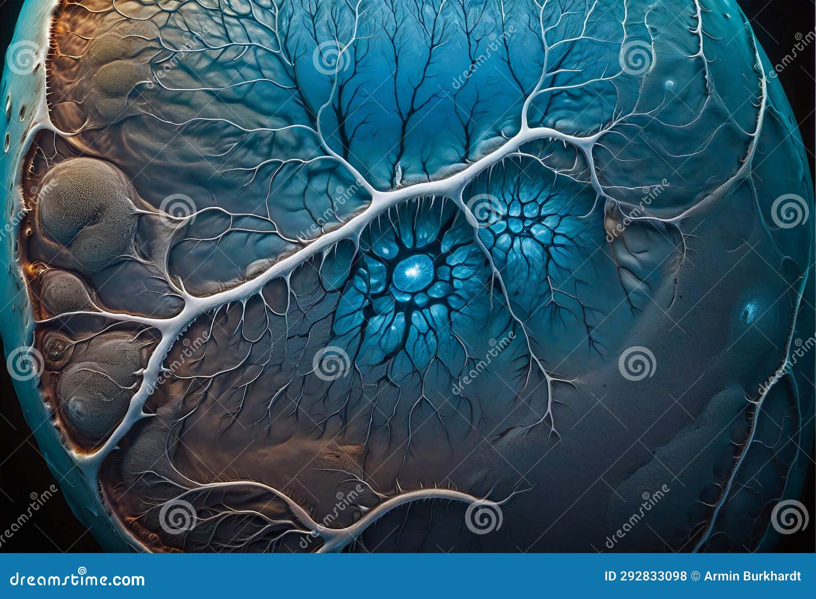 Under the Microscope- Cell Structures Stock Illustration - Illustration ...