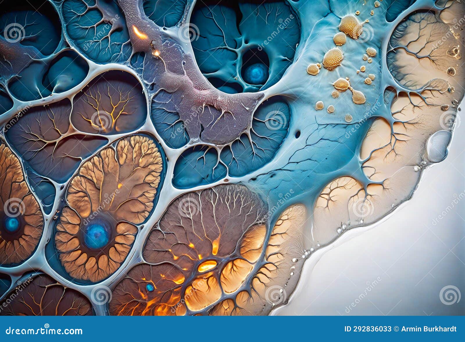 Under the Microscope- Cell Structures Stock Illustration - Illustration ...