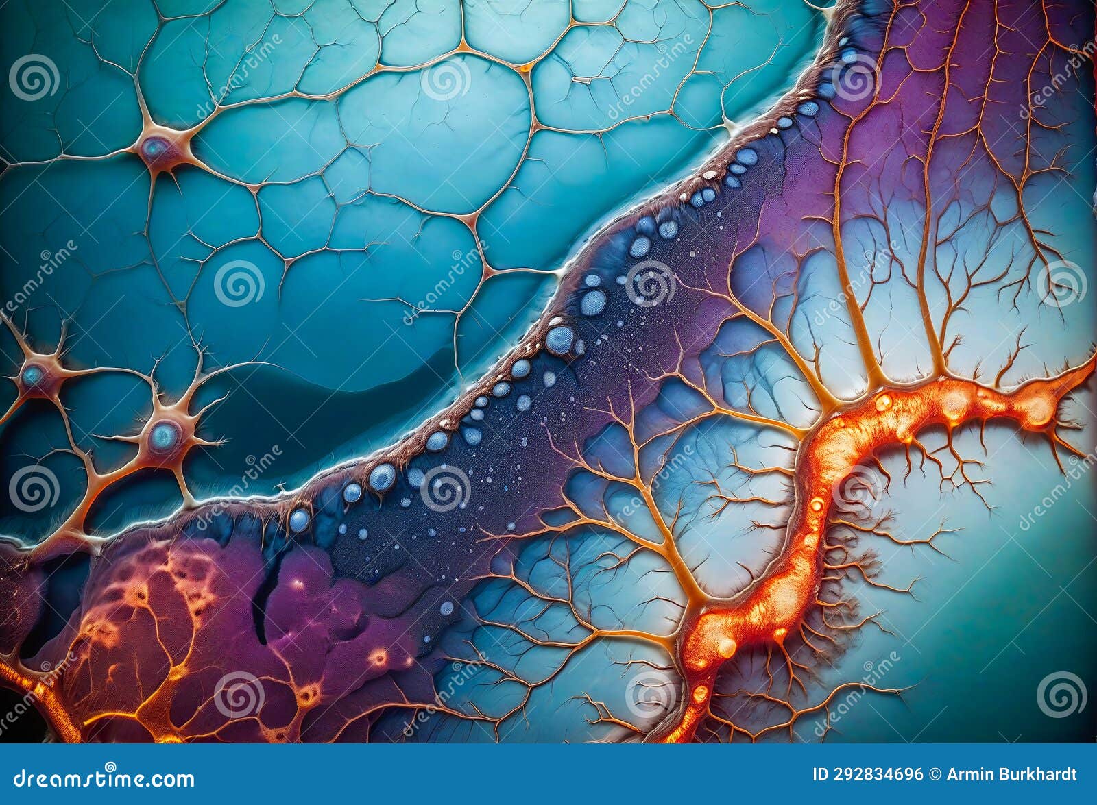 Under the Microscope- Cell Structures Stock Illustration - Illustration ...