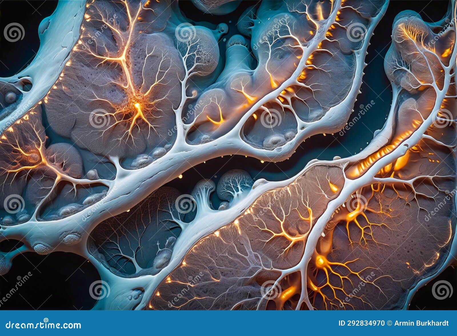 Under the Microscope- Cell Structures Stock Illustration - Illustration ...