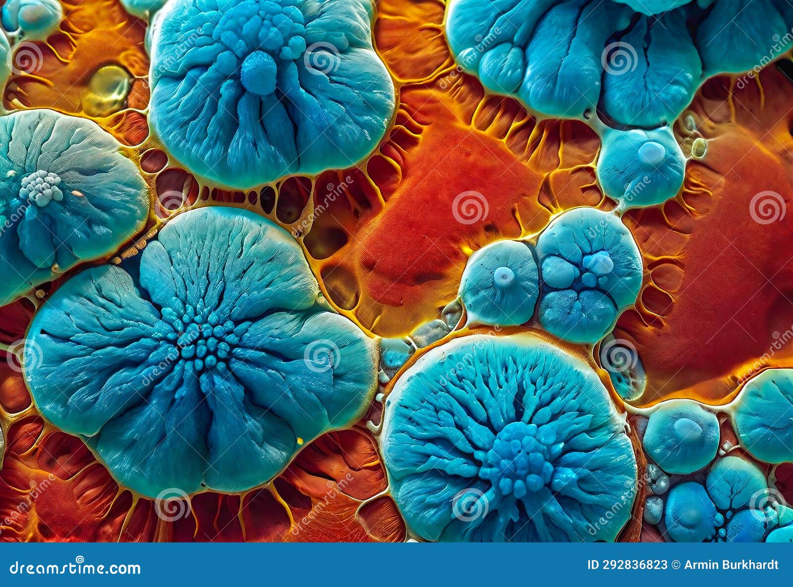 Under The Microscope Cell Structures Stock Illustration Illustration Of Representation