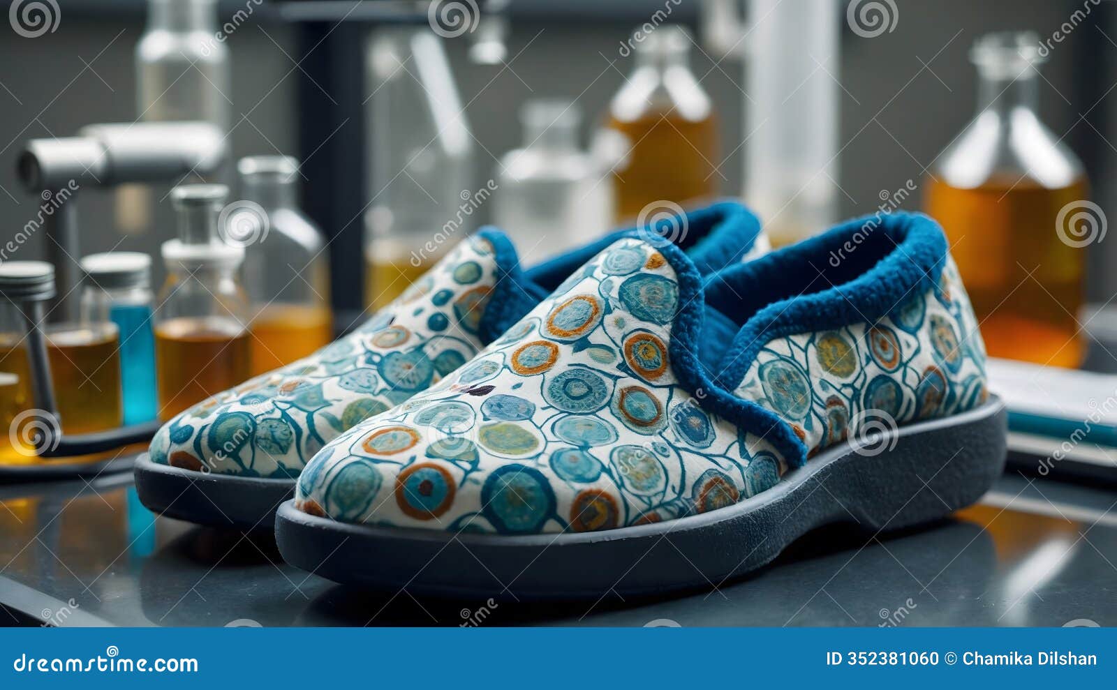 Under the Microscope Features a Unique Pair of Slippers Intricately ...
