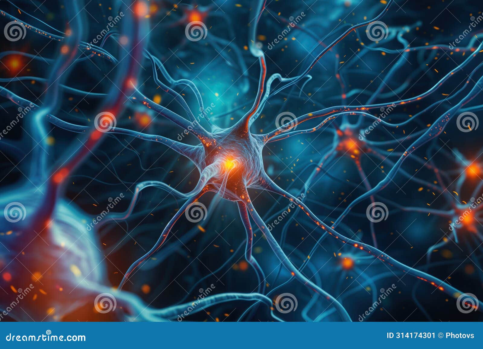 Under Microscope, Motor Neurons are Viewed Alongside Nerve Cells a ...