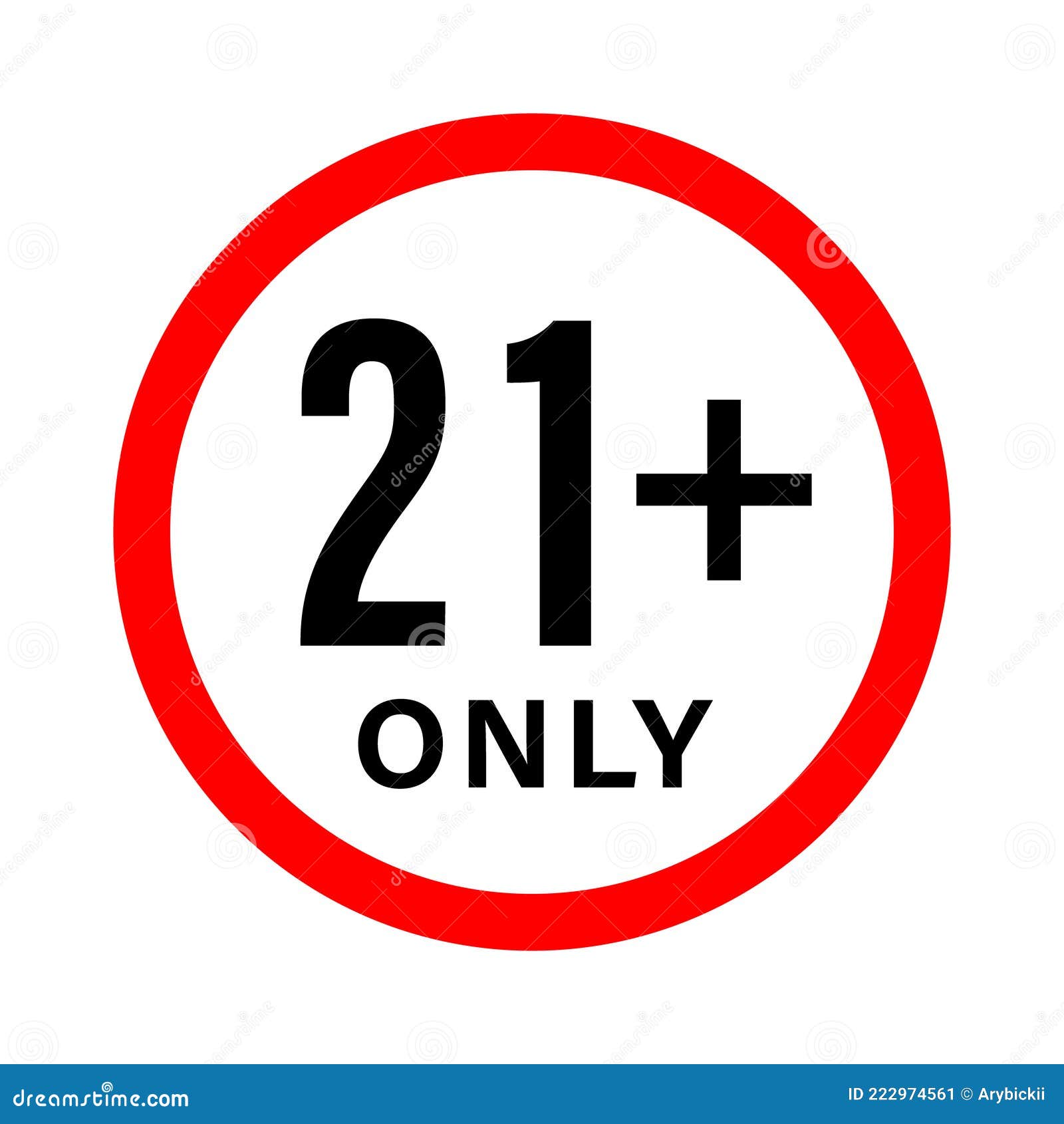 Under 21 not allowed sign stock vector. Illustration of rule - 222974561