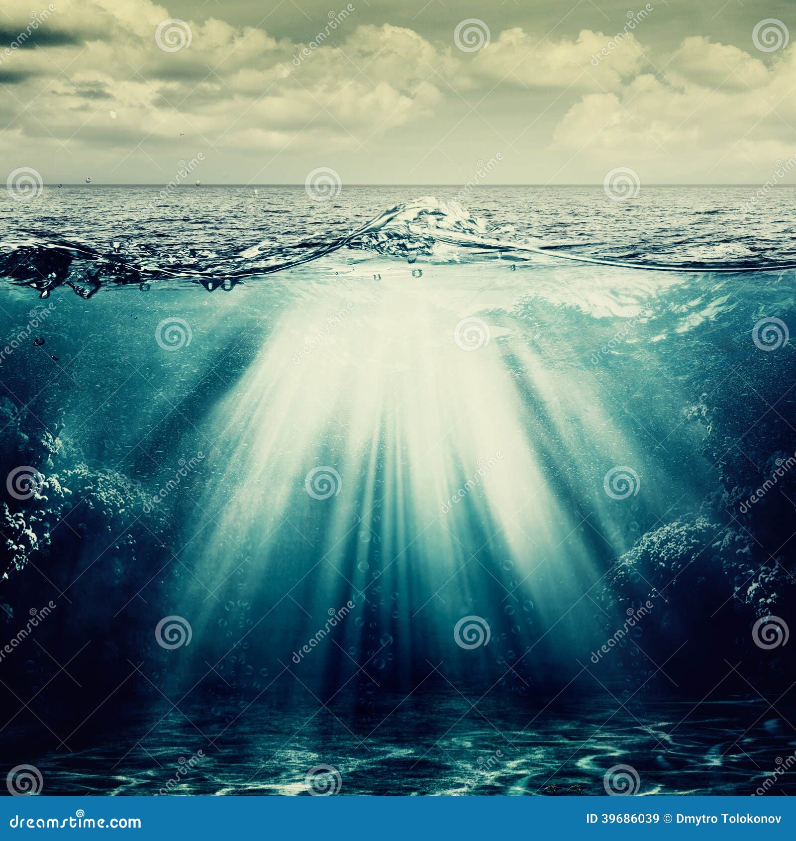 Under the ocean surface stock image. Image of abstract - 39686039