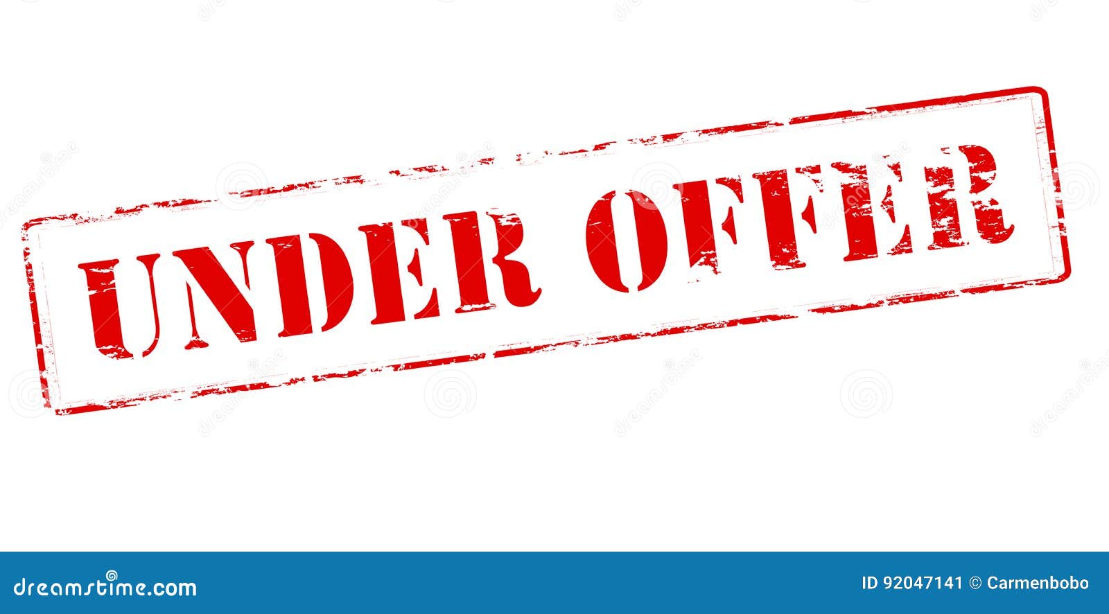 Under offer stock illustration. Illustration of supply - 92047141