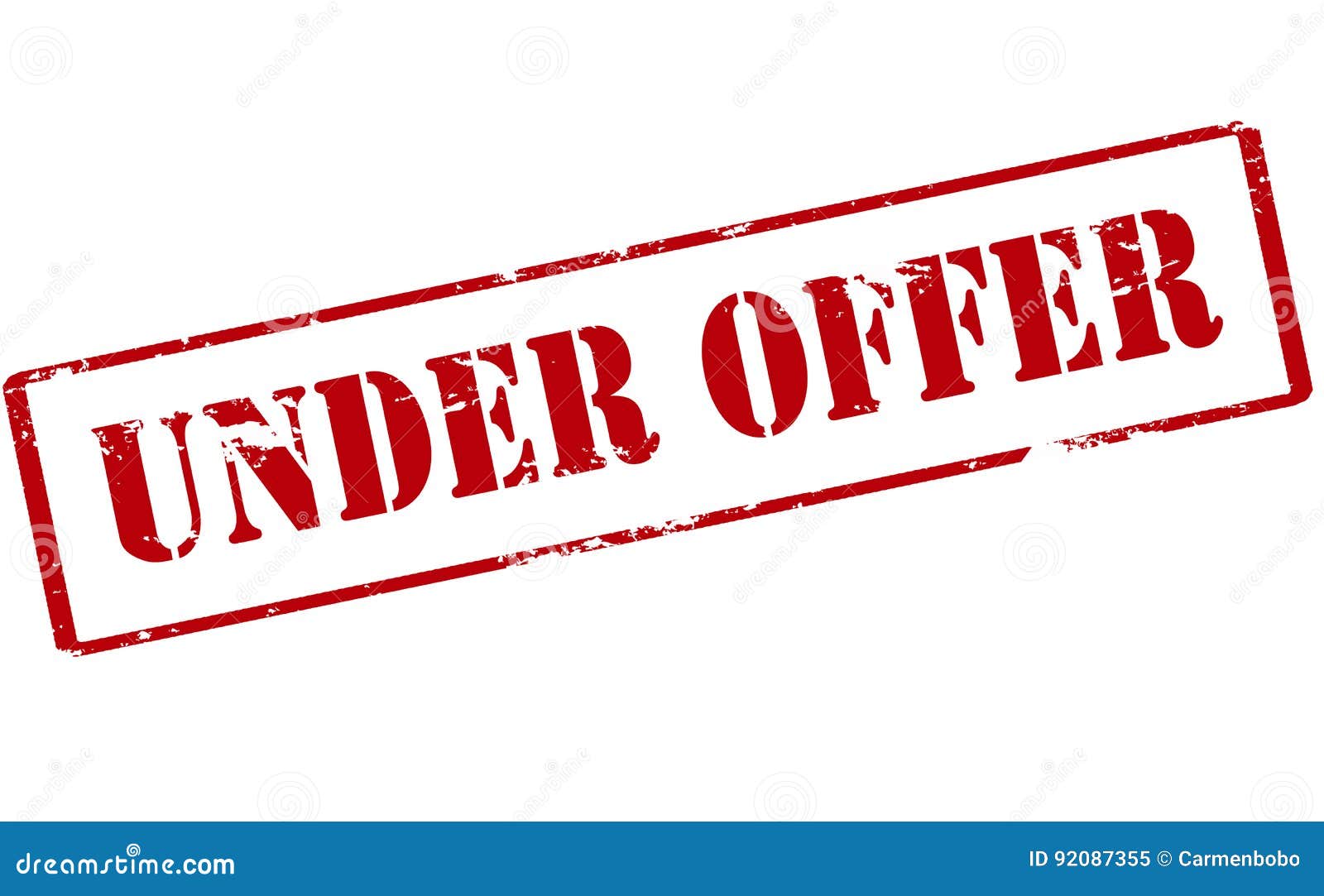 Under offer stock illustration. Illustration of proposal - 92087355