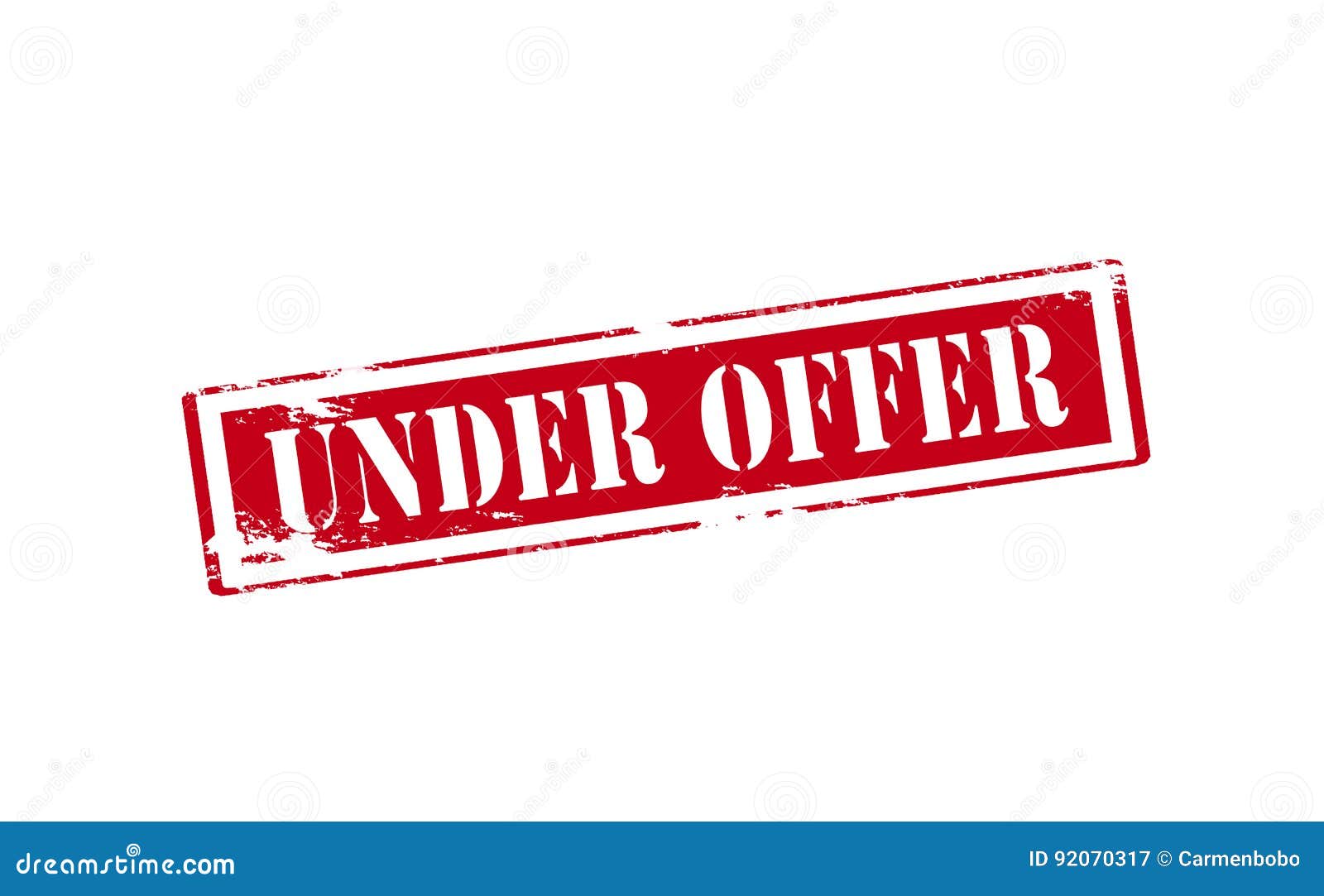 Under offer stock illustration. Illustration of grungy - 92070317