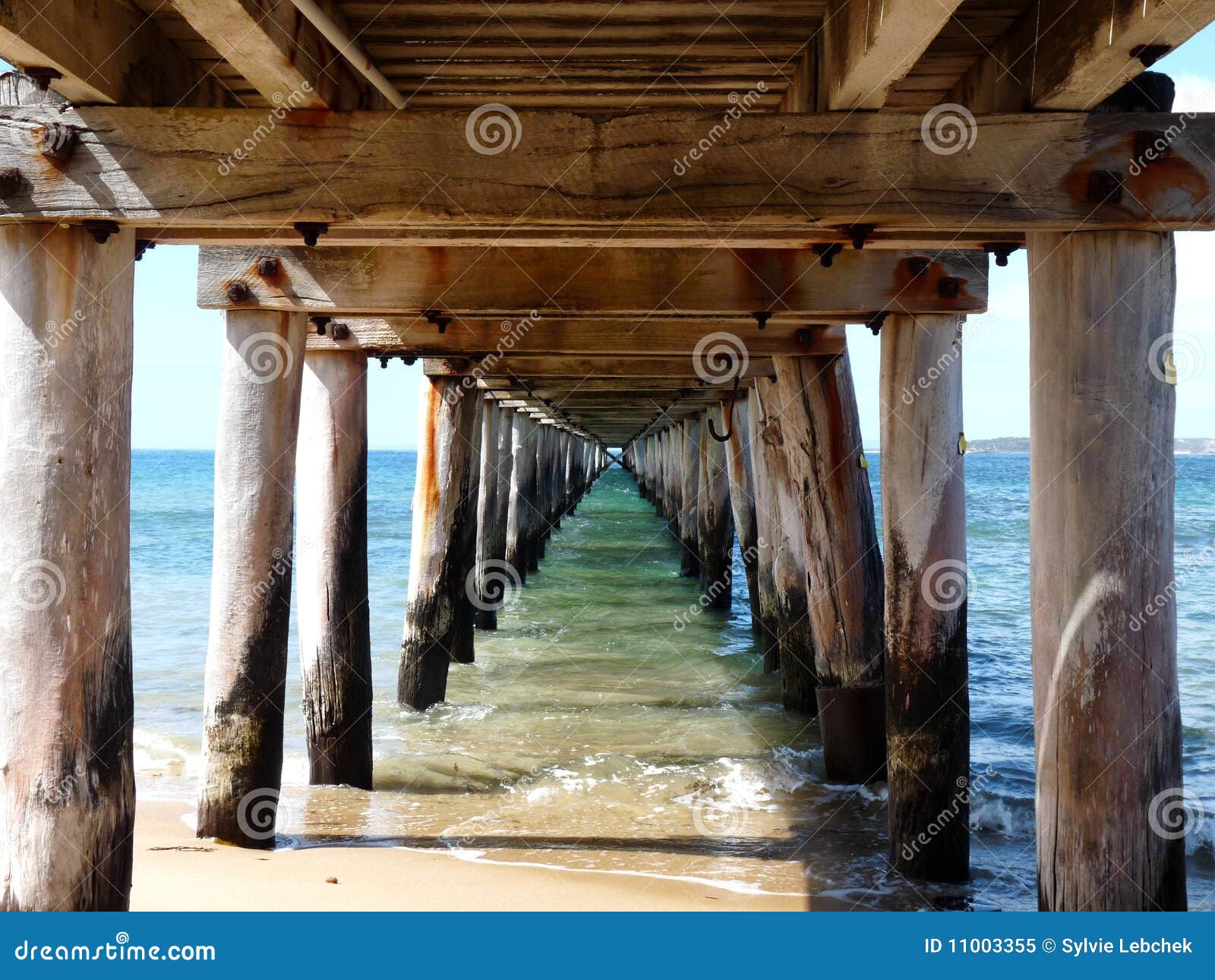 Under the Pier stock image. Image of built, deck, column - 11003355