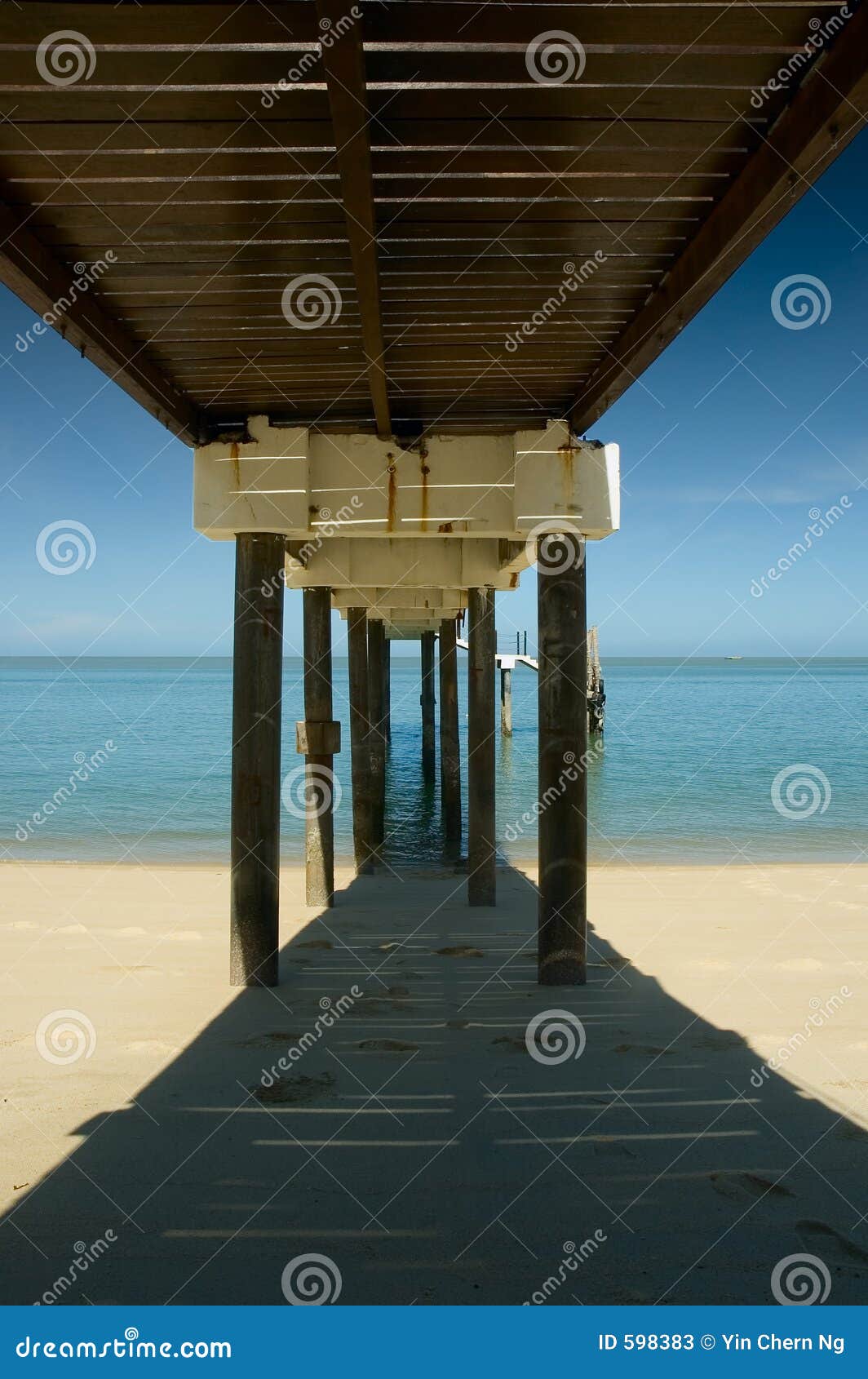 Under the Pier stock image. Image of ocean, malaysia, holiday - 598383