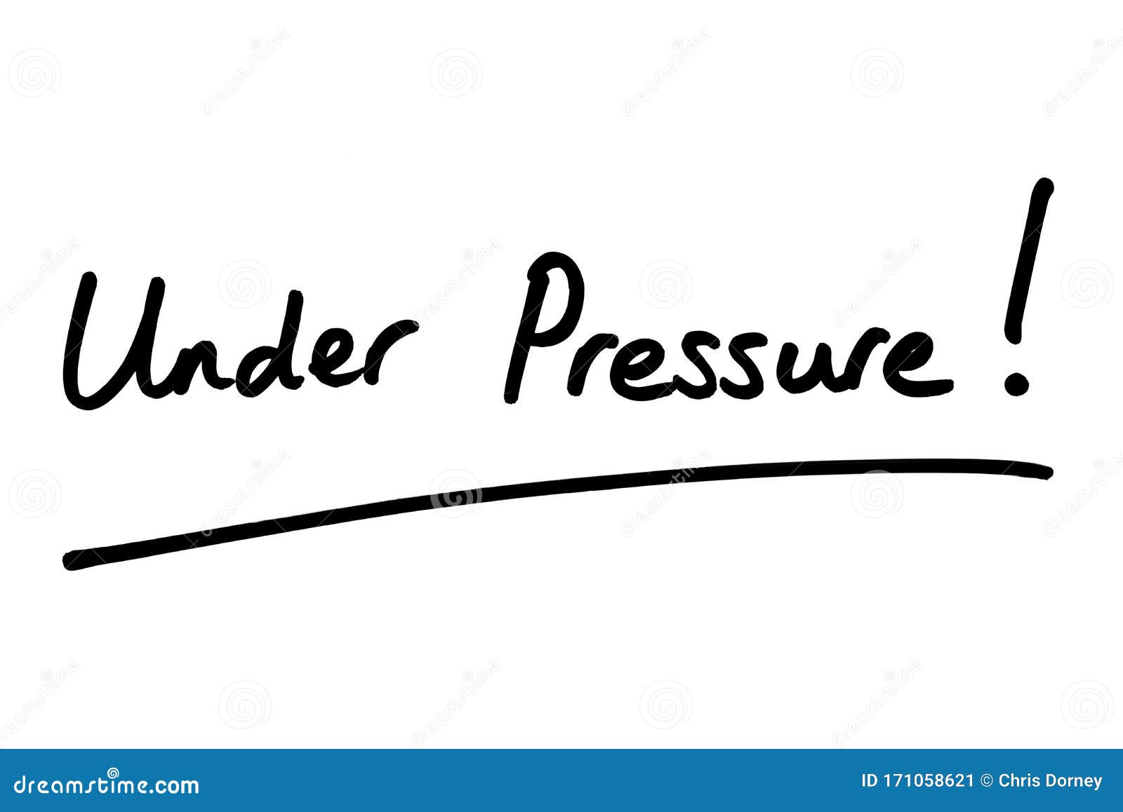 Under Pressure stock illustration. Illustration of concern - 171058621