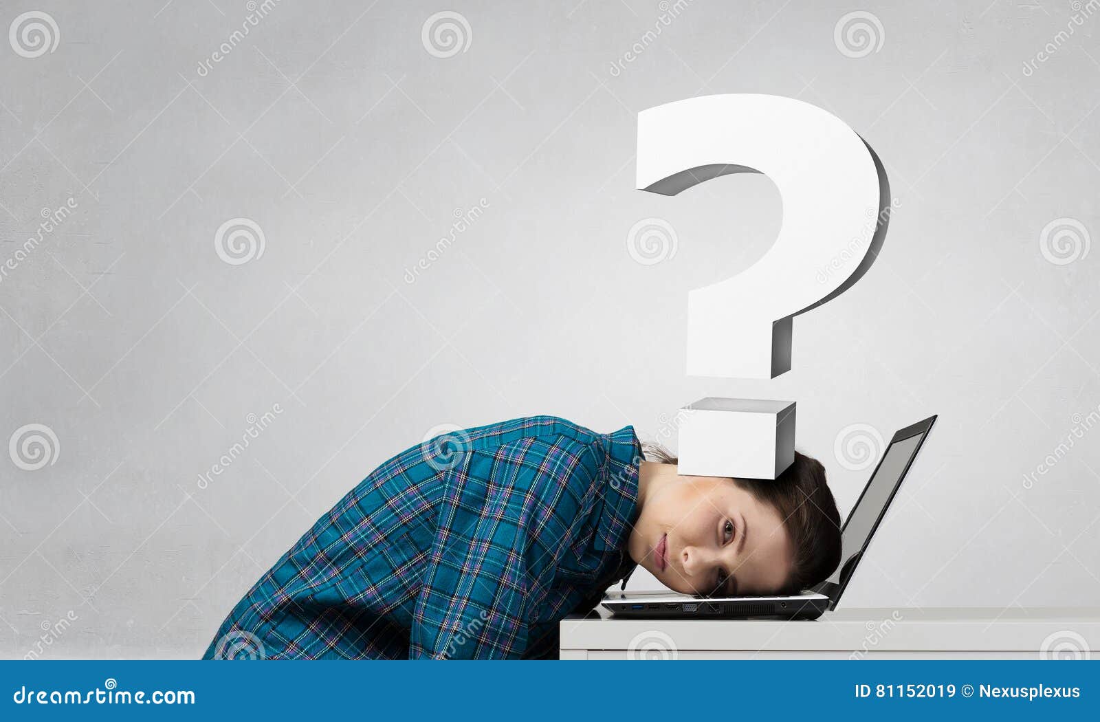 Under Pressure of Problems . Mixed Media Stock Image - Image of table ...