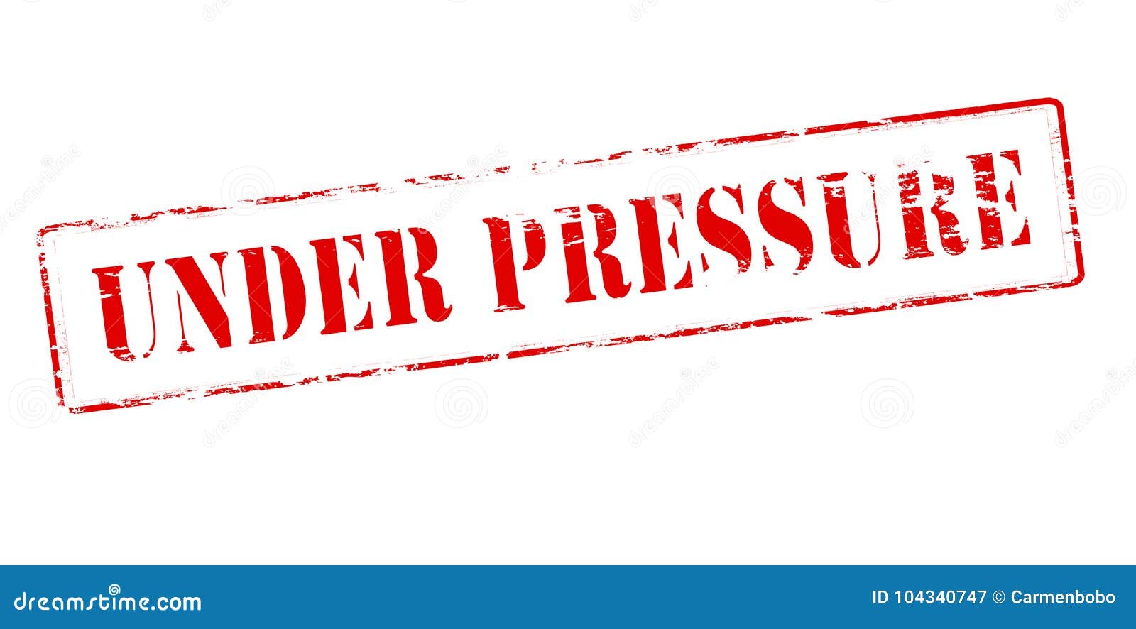 Under pressure stock illustration. Illustration of rectangular - 104340747