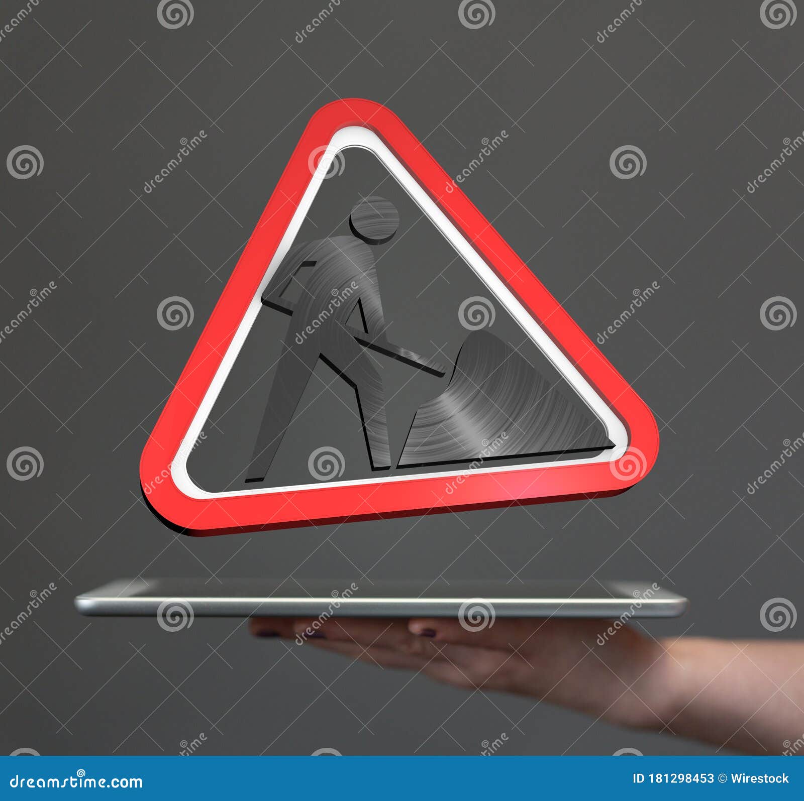 A Under Process Sign in Hand Stock Image - Image of caution, industry ...
