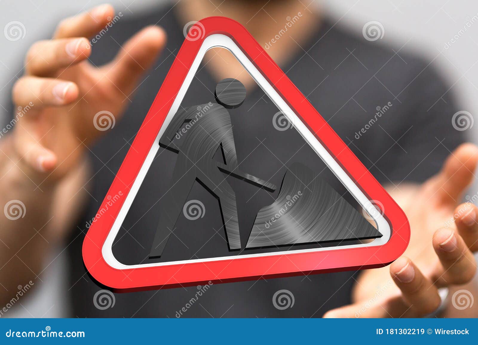 A Under Process Sign in Hand Stock Image - Image of symbol, progress ...