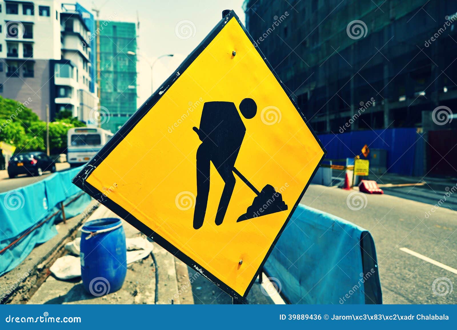 Under reconstruction stock photo. Image of security, service - 39889436